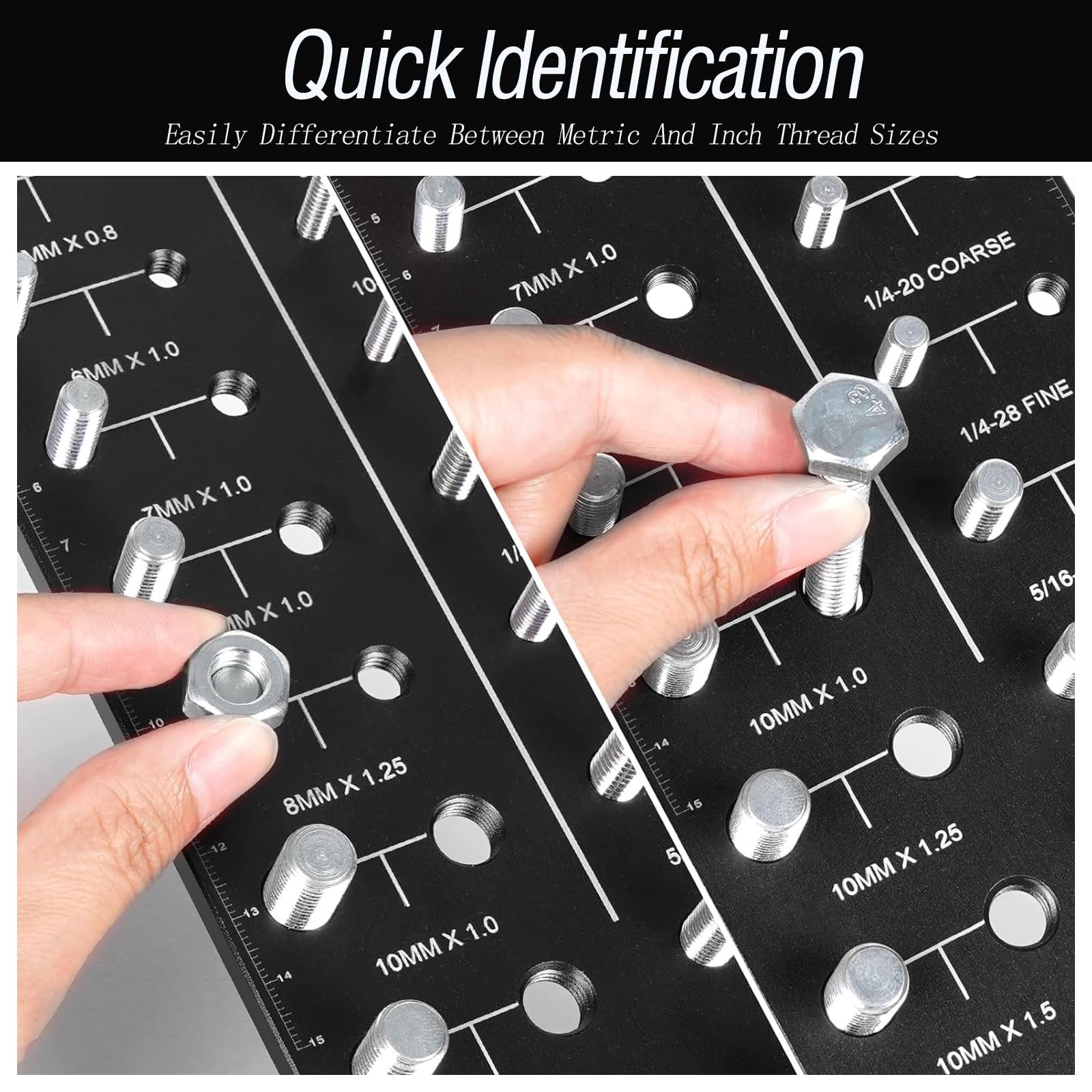 Snapklik.com : Thread Checker, 28 Nut And Bolt Thread Checker, Bolt And ...