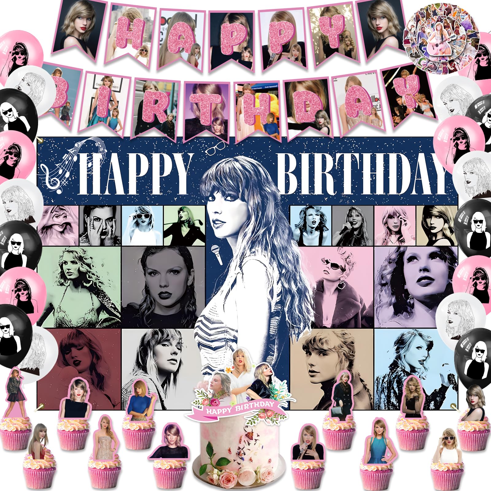 Amazon.com: 85 PCS Music-Themed Birthday Decorations, Singer Party ...