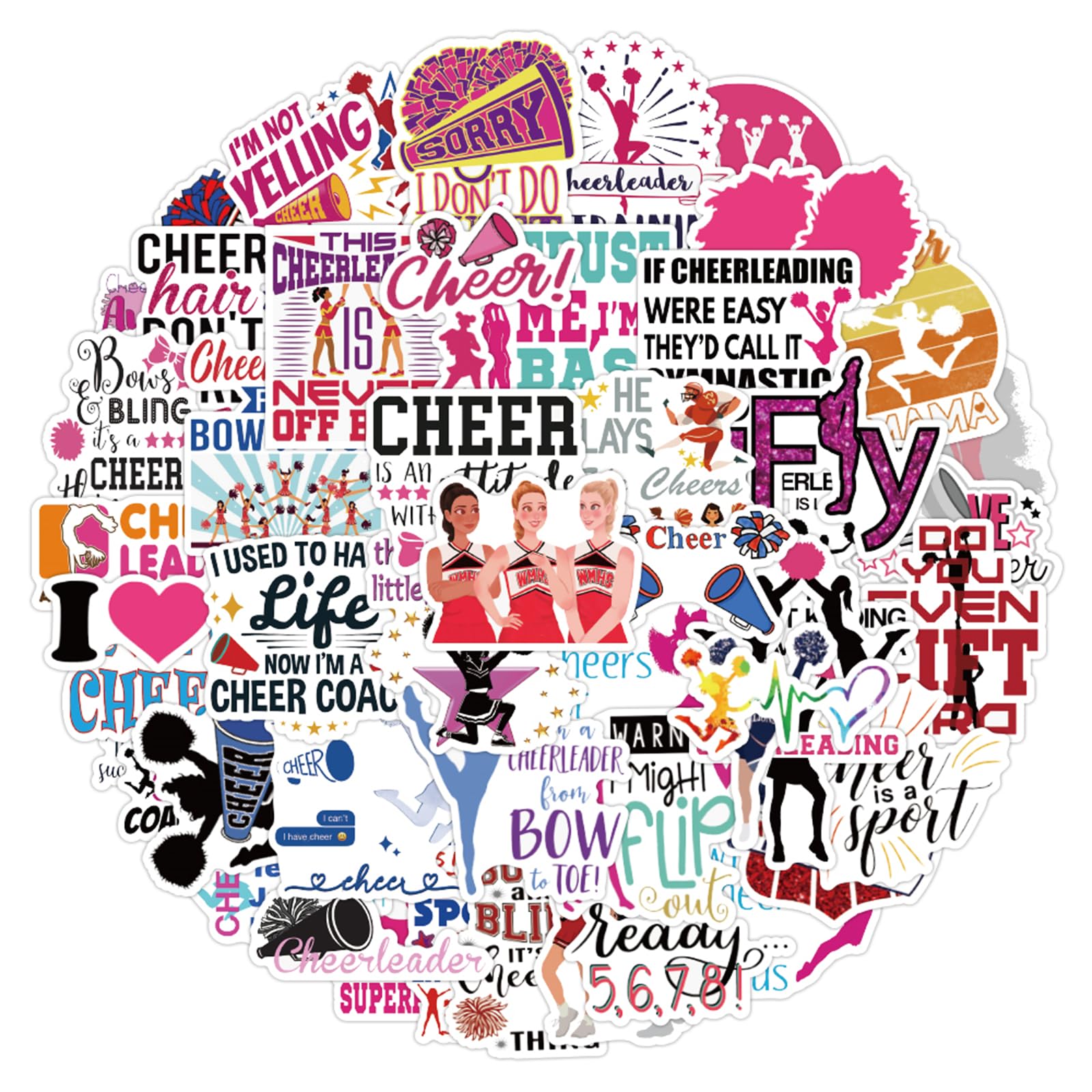 Snapklik.com : Cheer Stickers Cheerleading Stickers For Girls ...