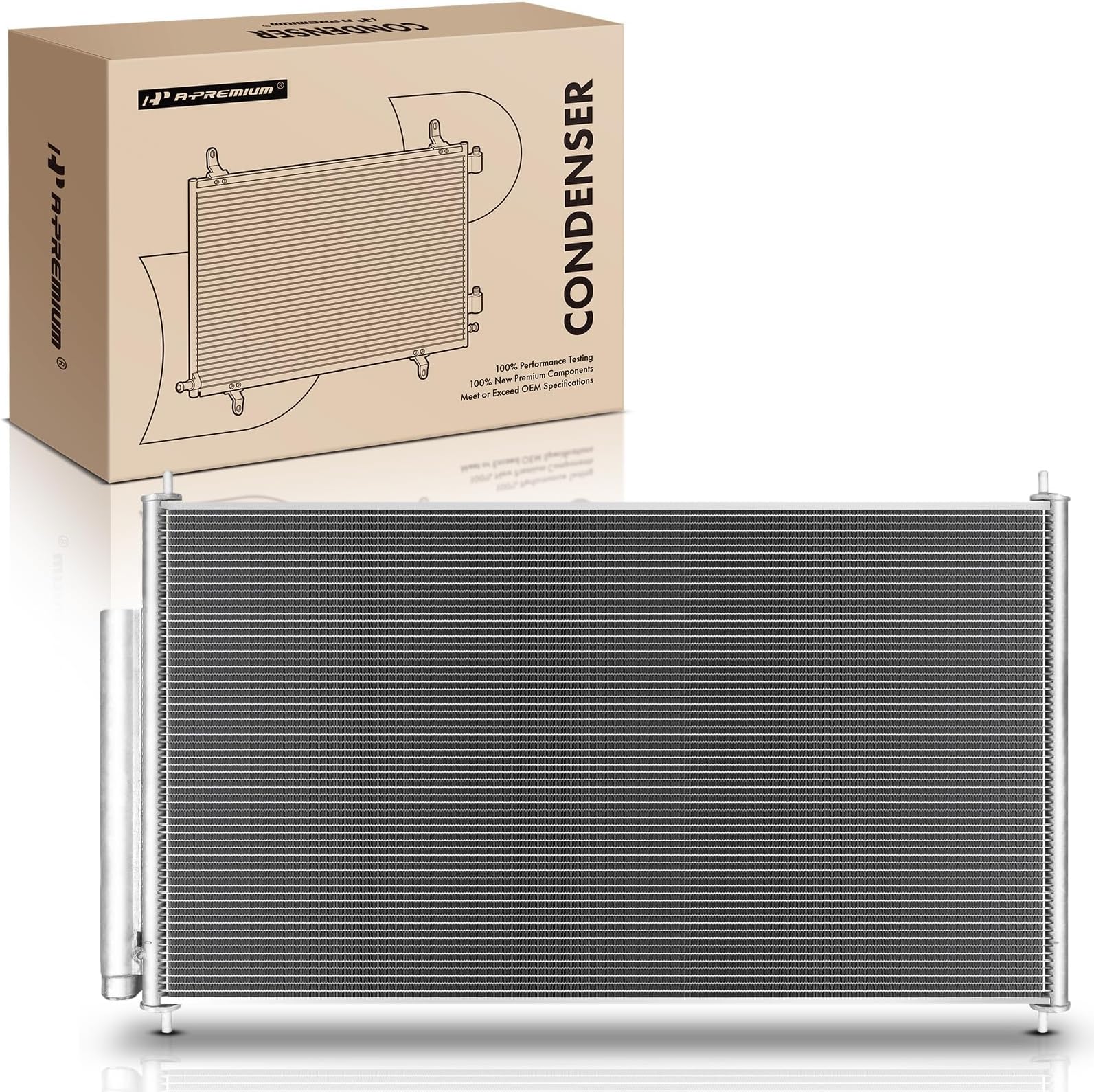 Amazon.com: A-Premium Engine Coolant Radiator & A/C Condenser Cooling ...