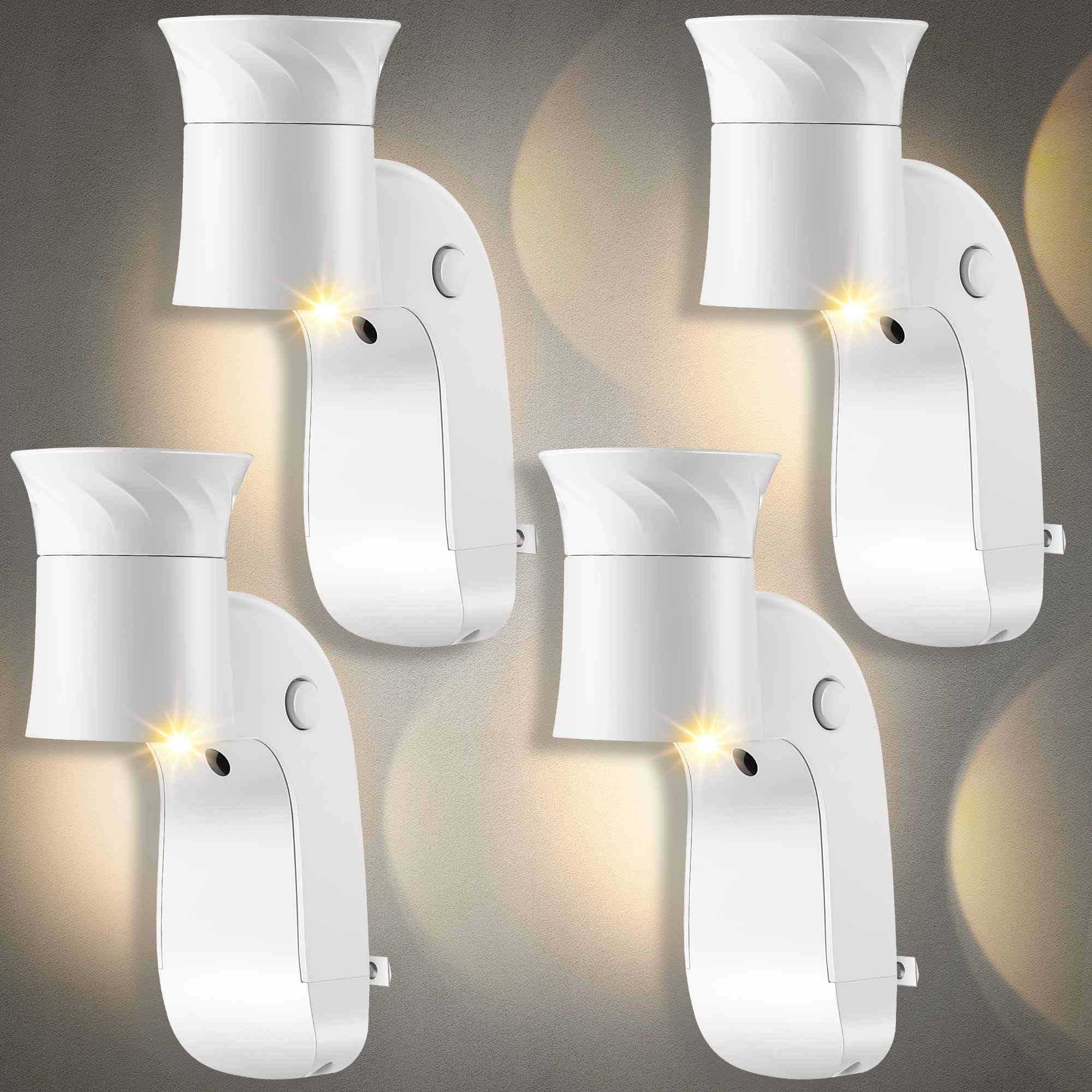 Amazon.com: Nuanchu 4 Pack Wall Fragrance Plug in with Night Light ...