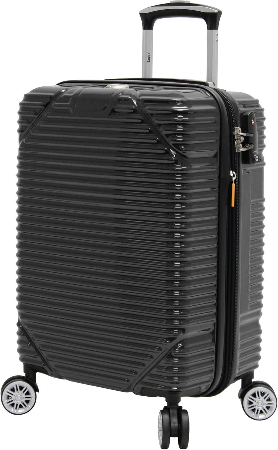Amazon.com | Lucas Troy Hard Case Carry On 20" Expandable Luggage With ...