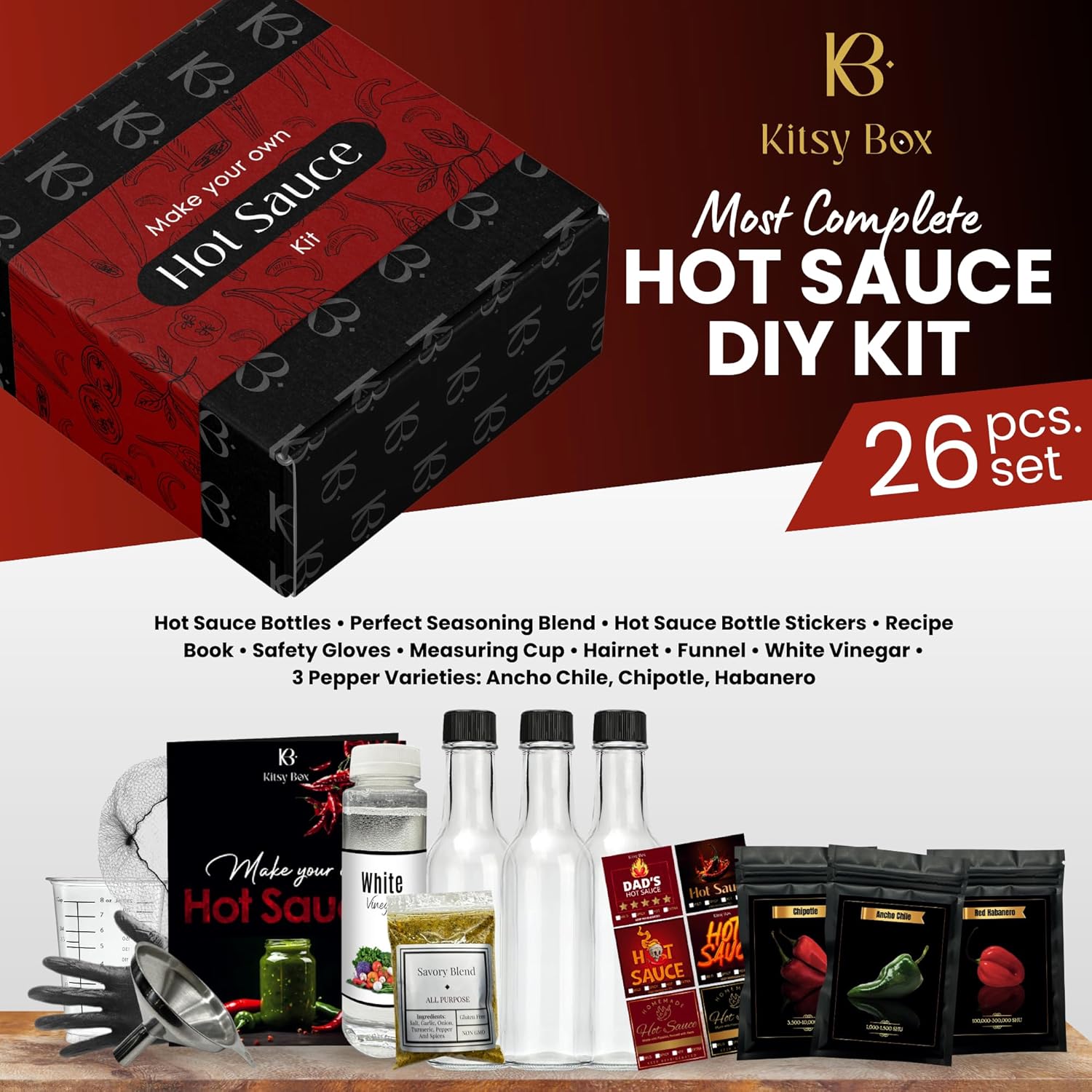 Kit de fabricación de salsa picante para hacer tu propia salsa picante ...