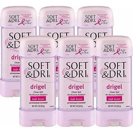 Amazon.com : Soft & Dri Clear Gel Antiperspirant Deodorant, Soft Scent ...