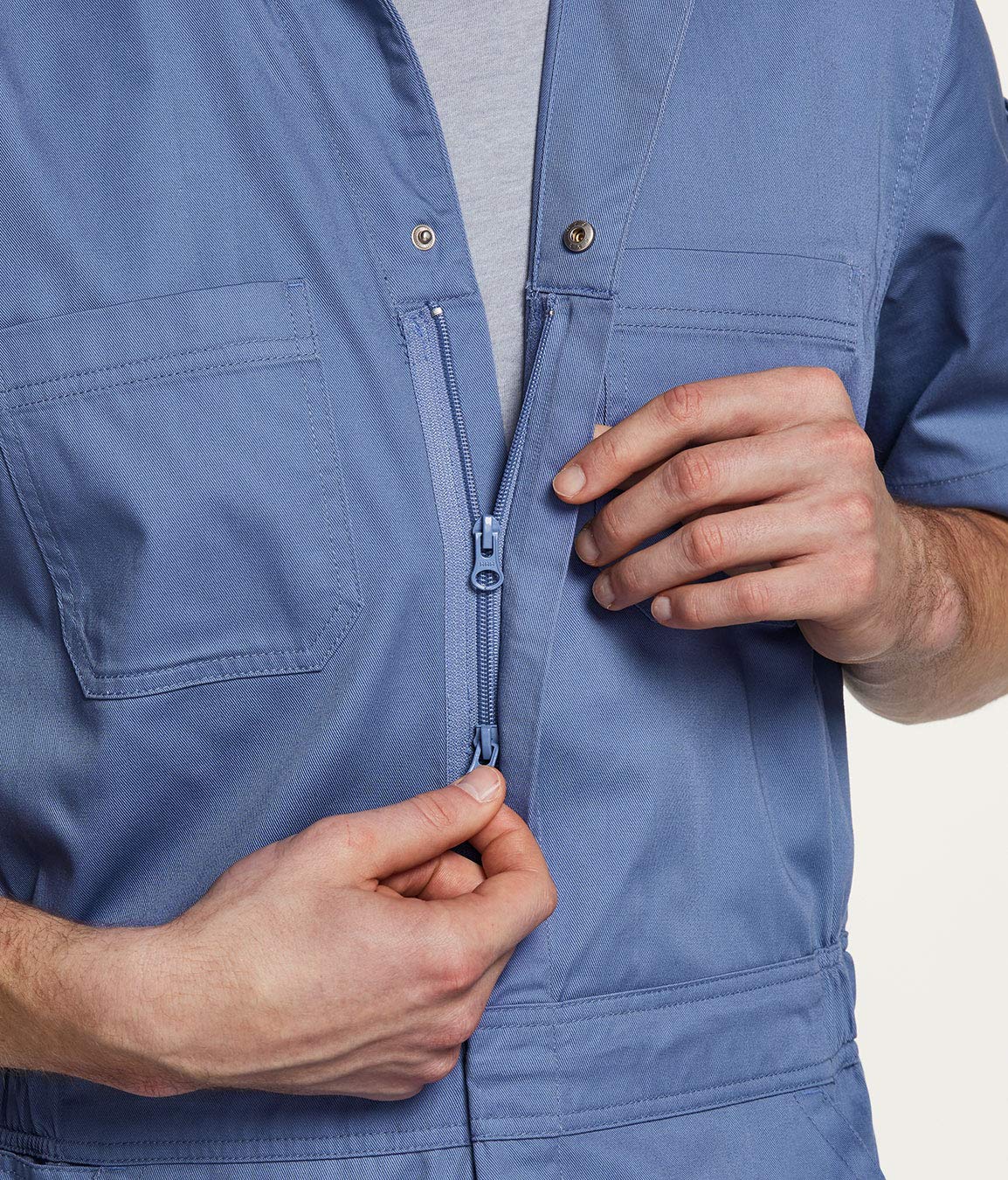 Snapklik.com : CQR Mens Zip-Front Coverall, Twill Stain & Wrinkle ...