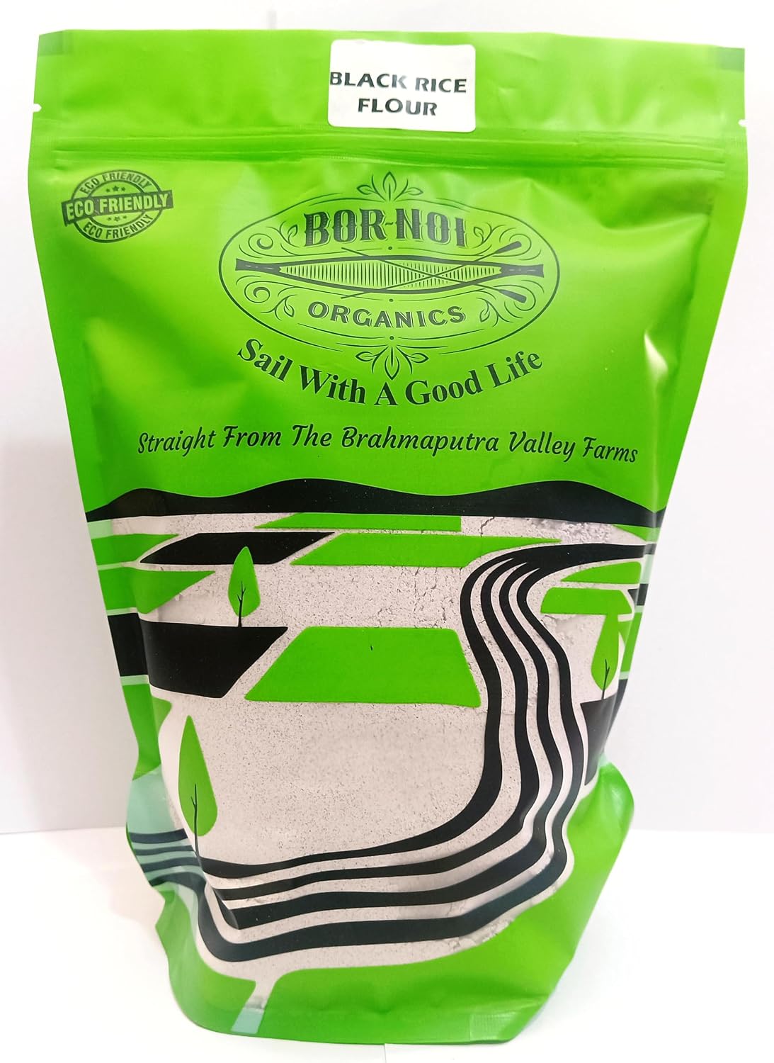 Assam’s Brahmaputra Valley Black Rice Flour | Pitha Guri| 750g : Amazon ...