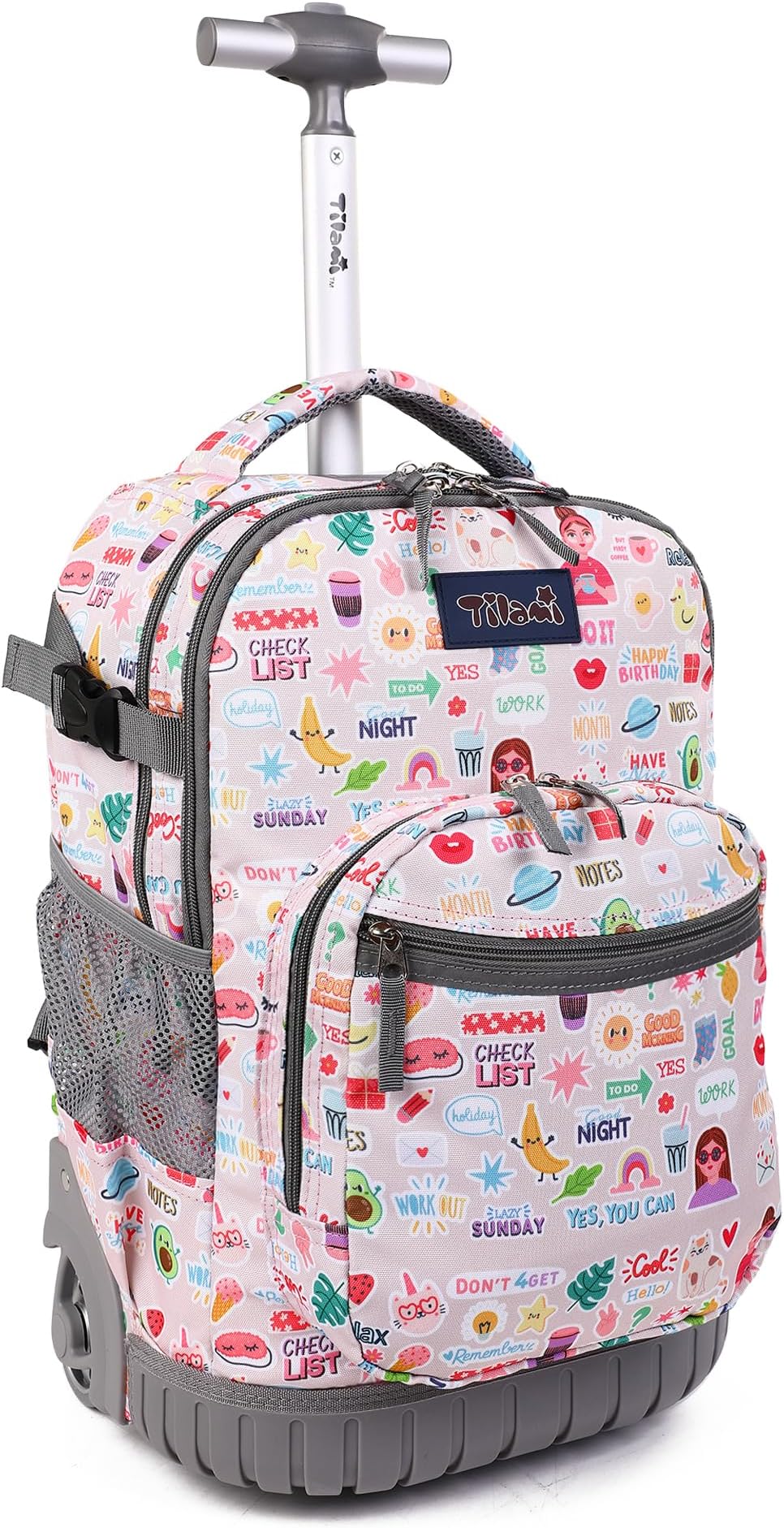 Amazon.com | Tilami Kids Rolling Backpack 18 inch Boys and Girls Laptop ...