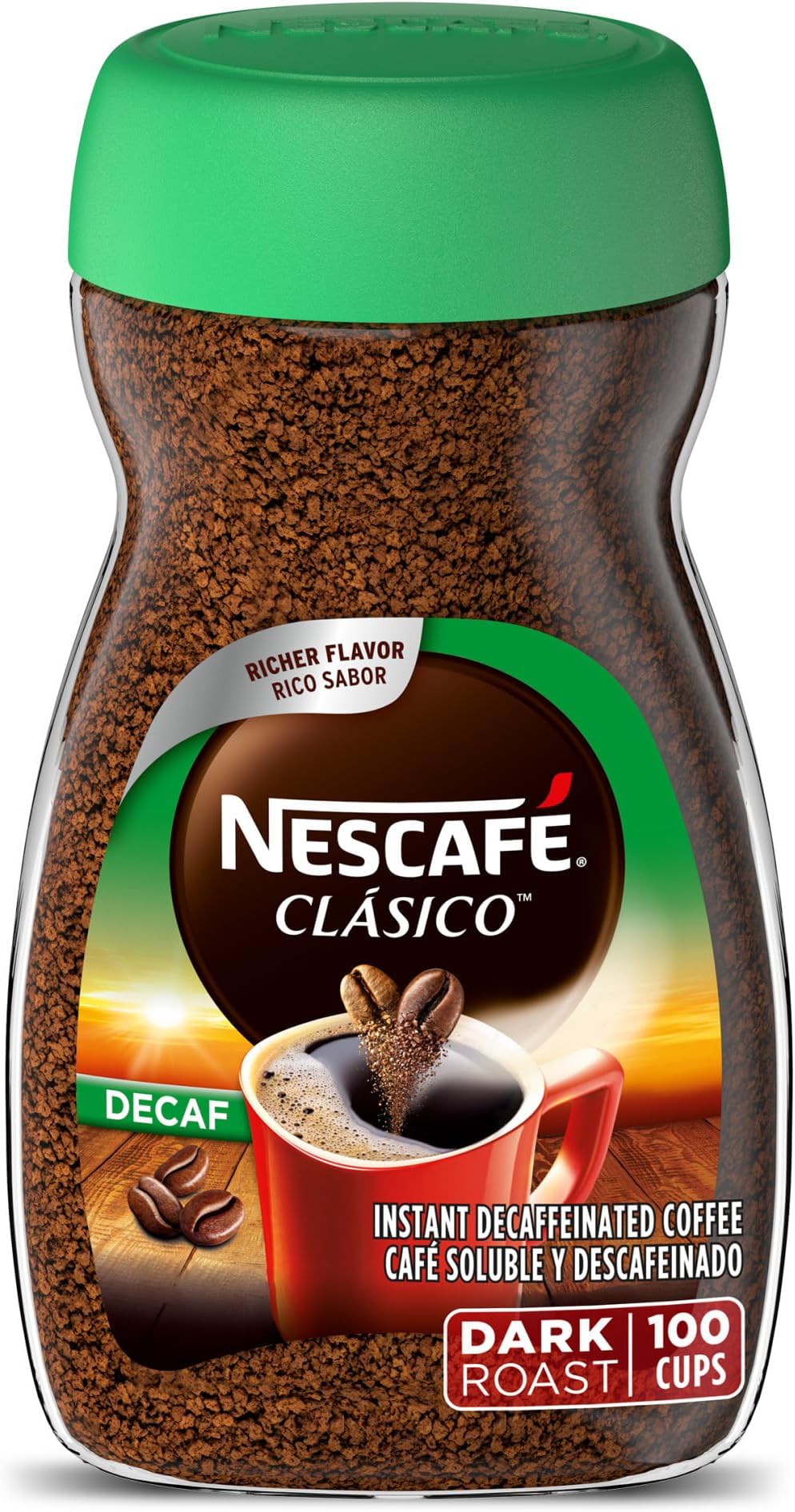 Amazon.com : NESCAFÉ CLÁSICO Instant Coffee, Dark Roast, 1 Jar (7 Oz ...