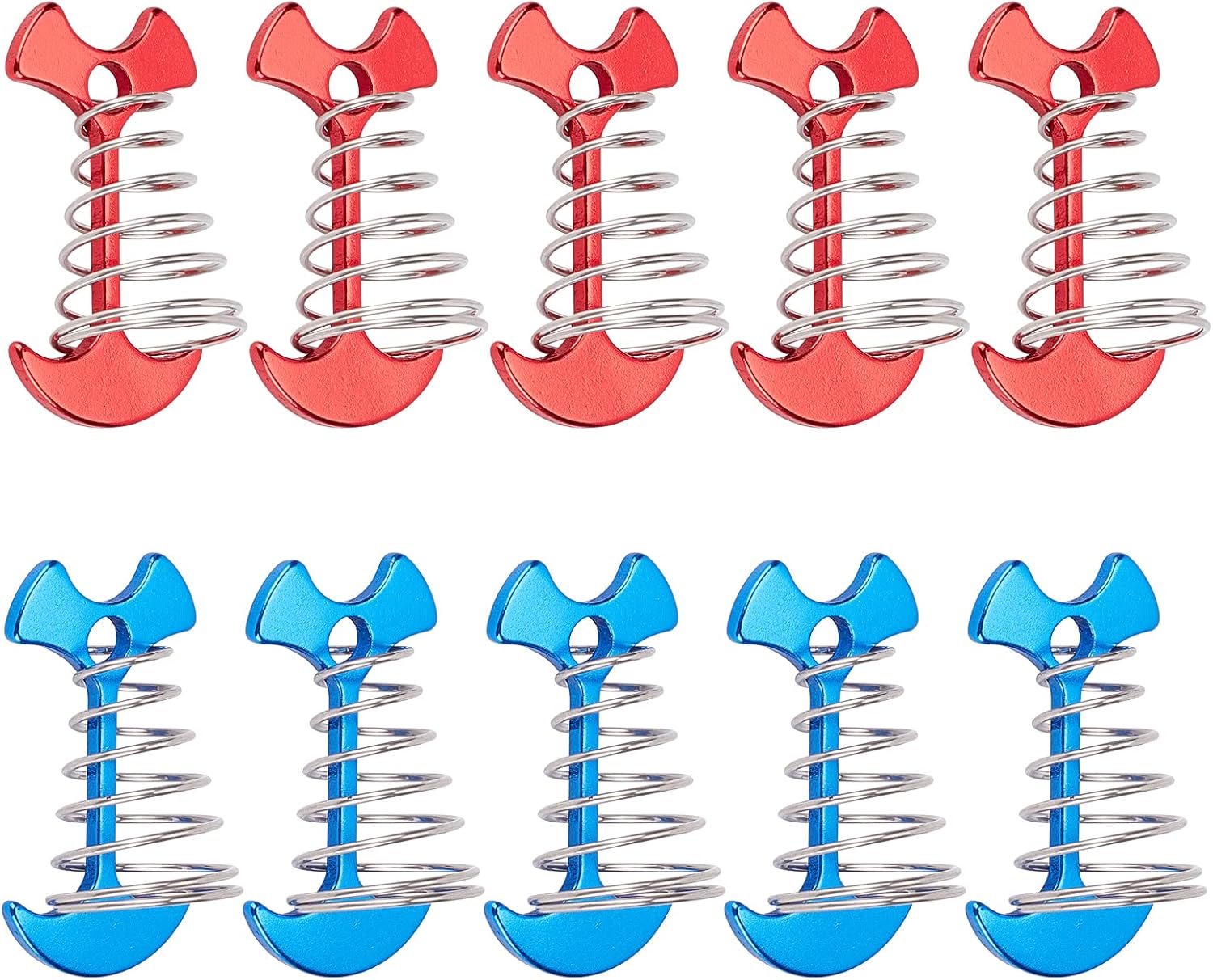 Amazon.com: GORGECRAFT 10Pcs Tent Spring Buckle Windproof Rope ...