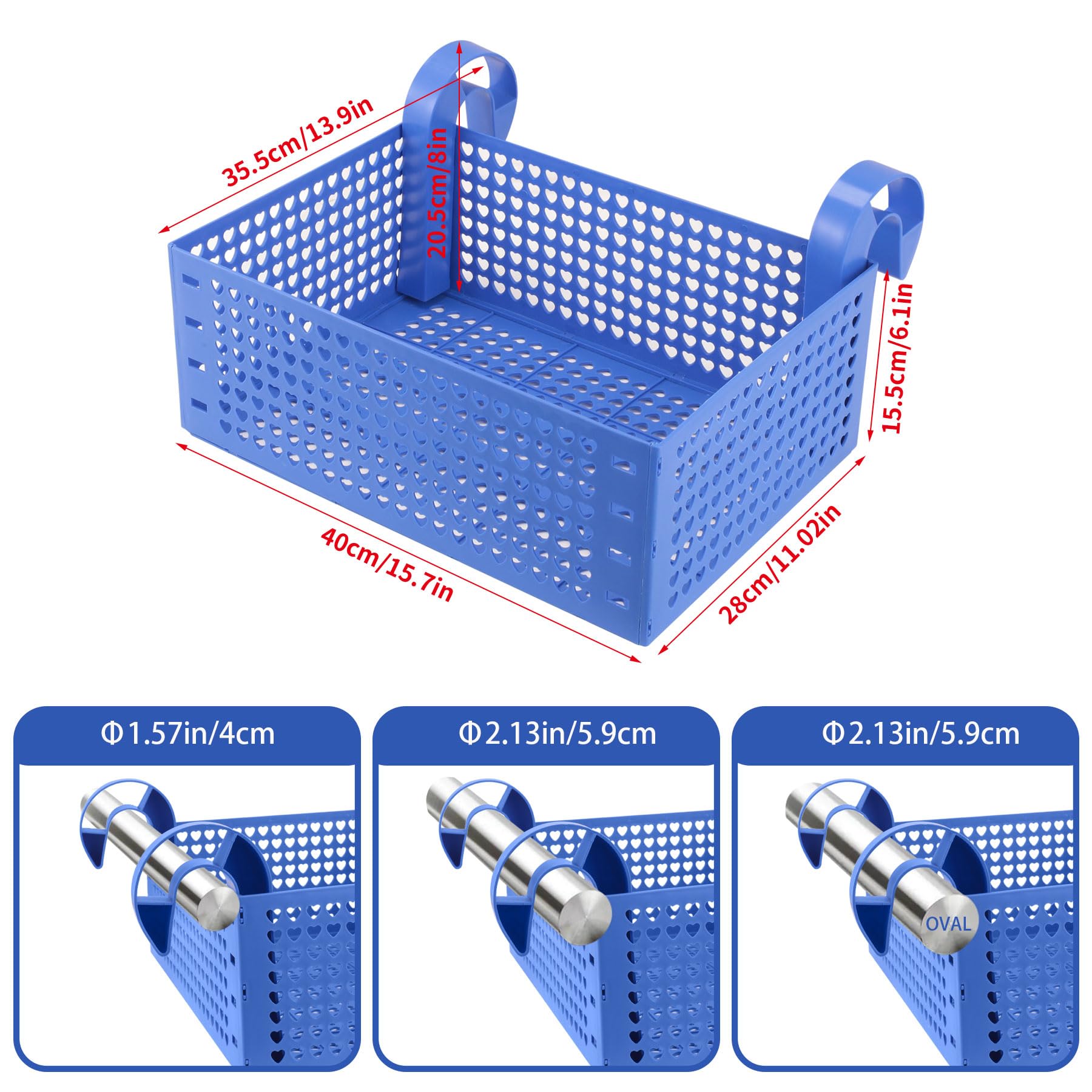 Snapklik.com : Ktondic 2 Pack Pool Storage Basket,Above Ground Pool ...
