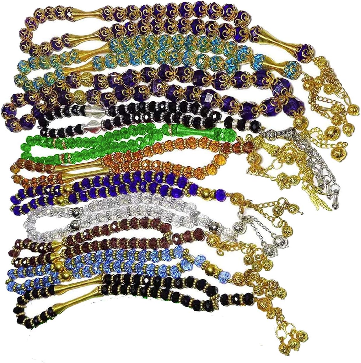 bonballoon Lot 10 Crystal Tasbeeh Sebha Tasbih Sibha Subha Rosary ...