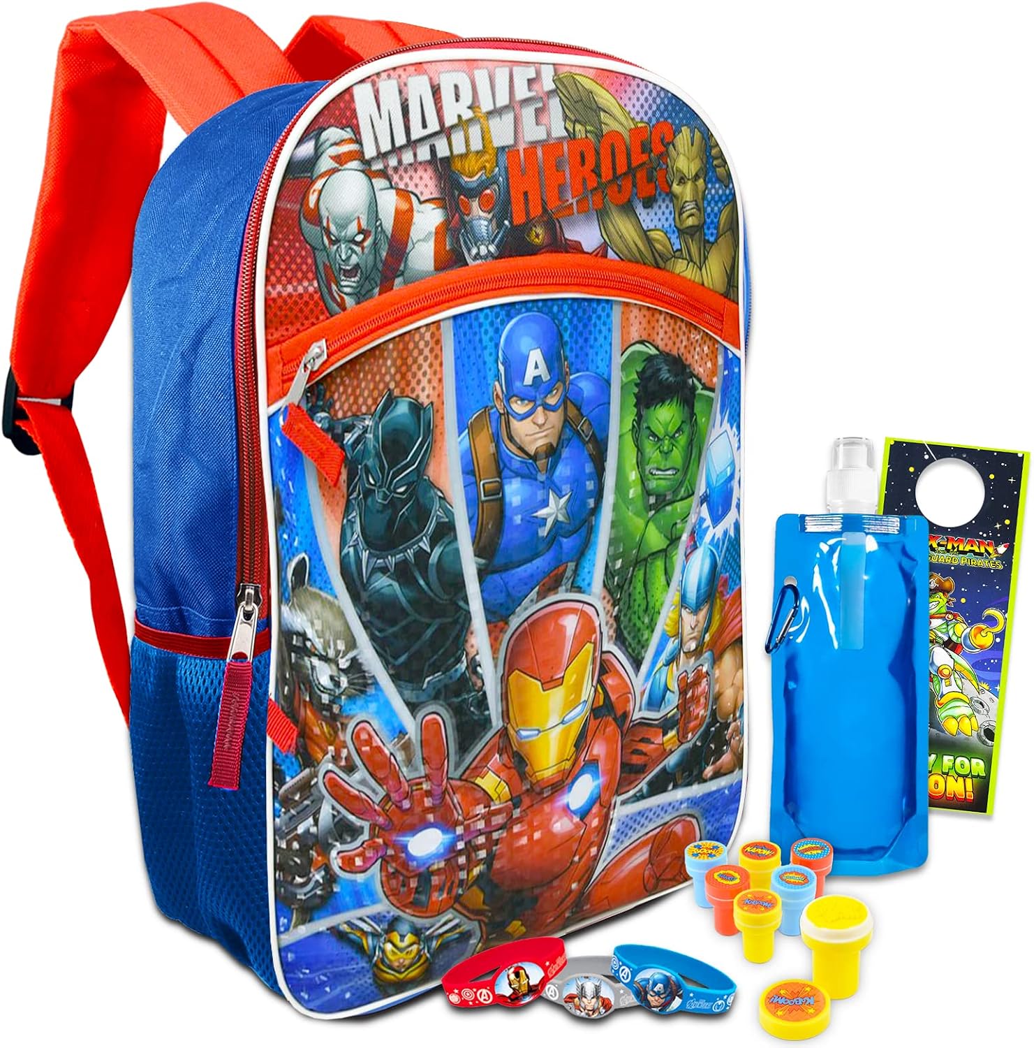 Amazon.com | Avengers Backpack for Boys 8-12 Set - 16" Marvel Avengers ...