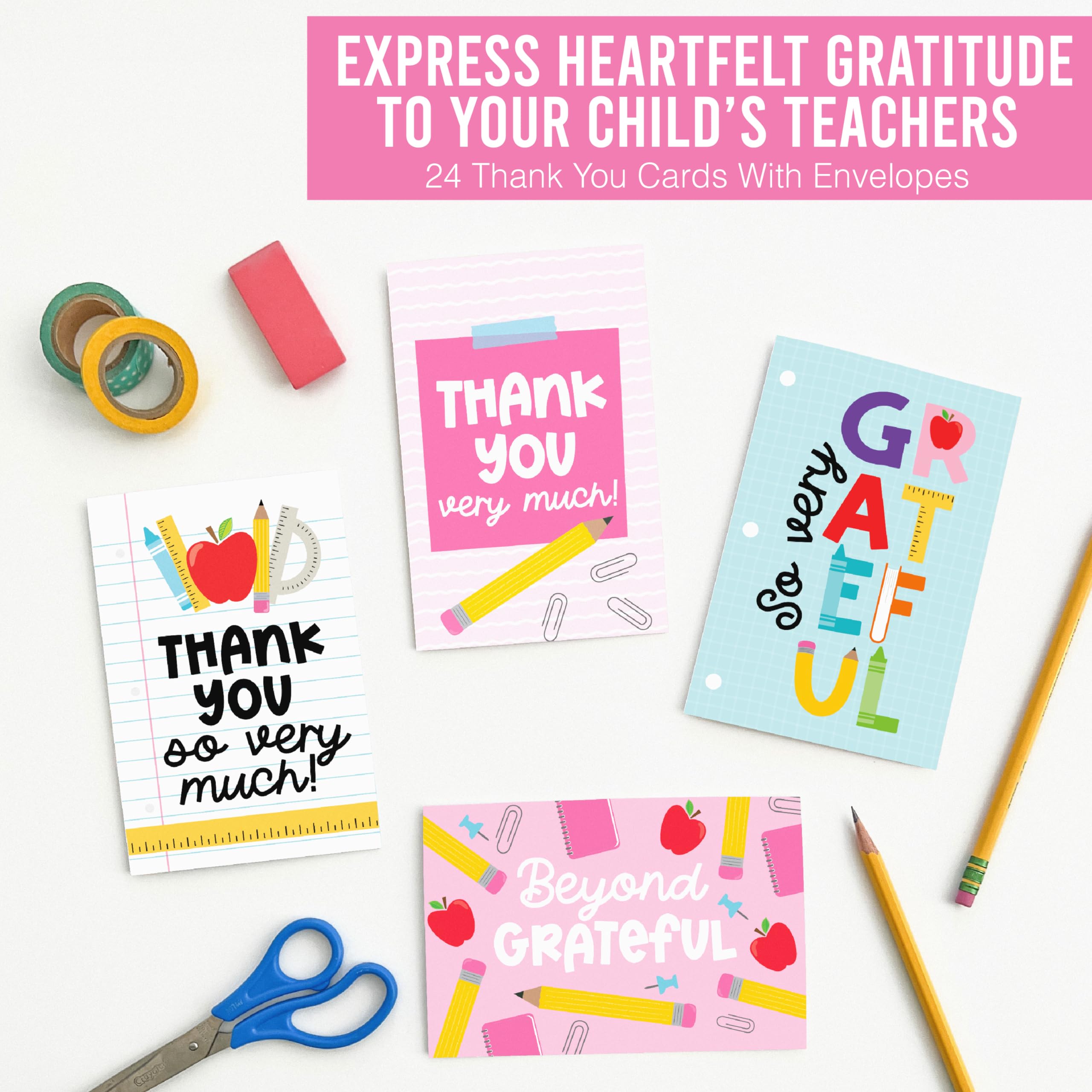 Snapklik.com : Hadley Designs Teacher Thank You Cards