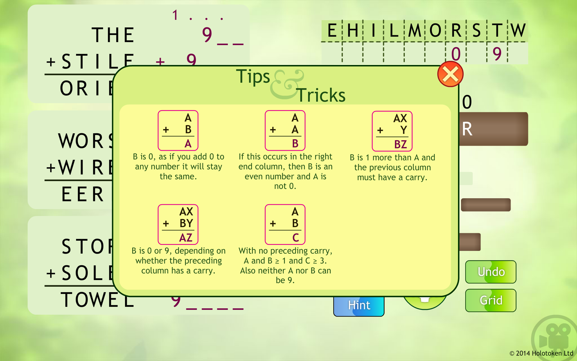 Aplicación Alphametic Puzzles en Amazon Appstore