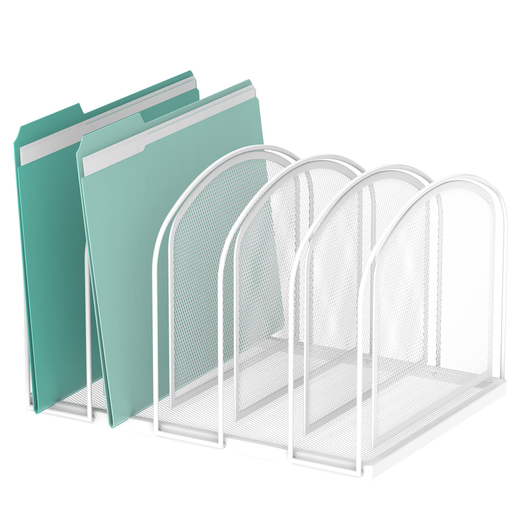 Amazon.com : SUPEASY File Organizer 5-Section Mesh Desk Organizer ...