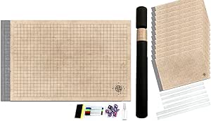 Amazon.com: TTTTRPG (12 Pack) 24x36 Double Sided Battle Grids Mats,DND ...