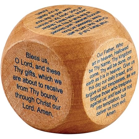 Amazon.com: Christian Brands Growing in Faith Small Wooden Prayer Cube ...