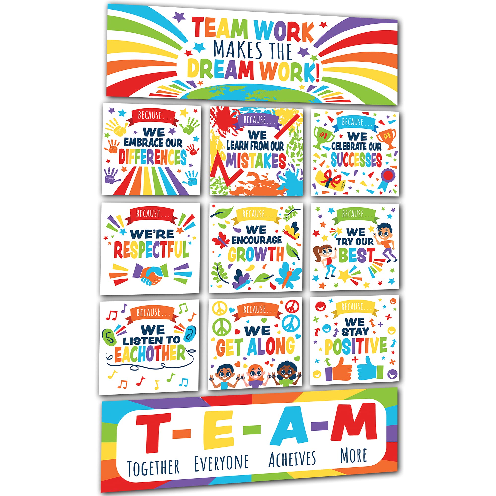Buy JOYIN 11 Pack Classroom Banner Decorations And Bulletin Board Set Team S For Students Kids buy-joyin-11-pack-classroom-banner-decorations-and-bulletin-board-set-team-s-for-students-kids