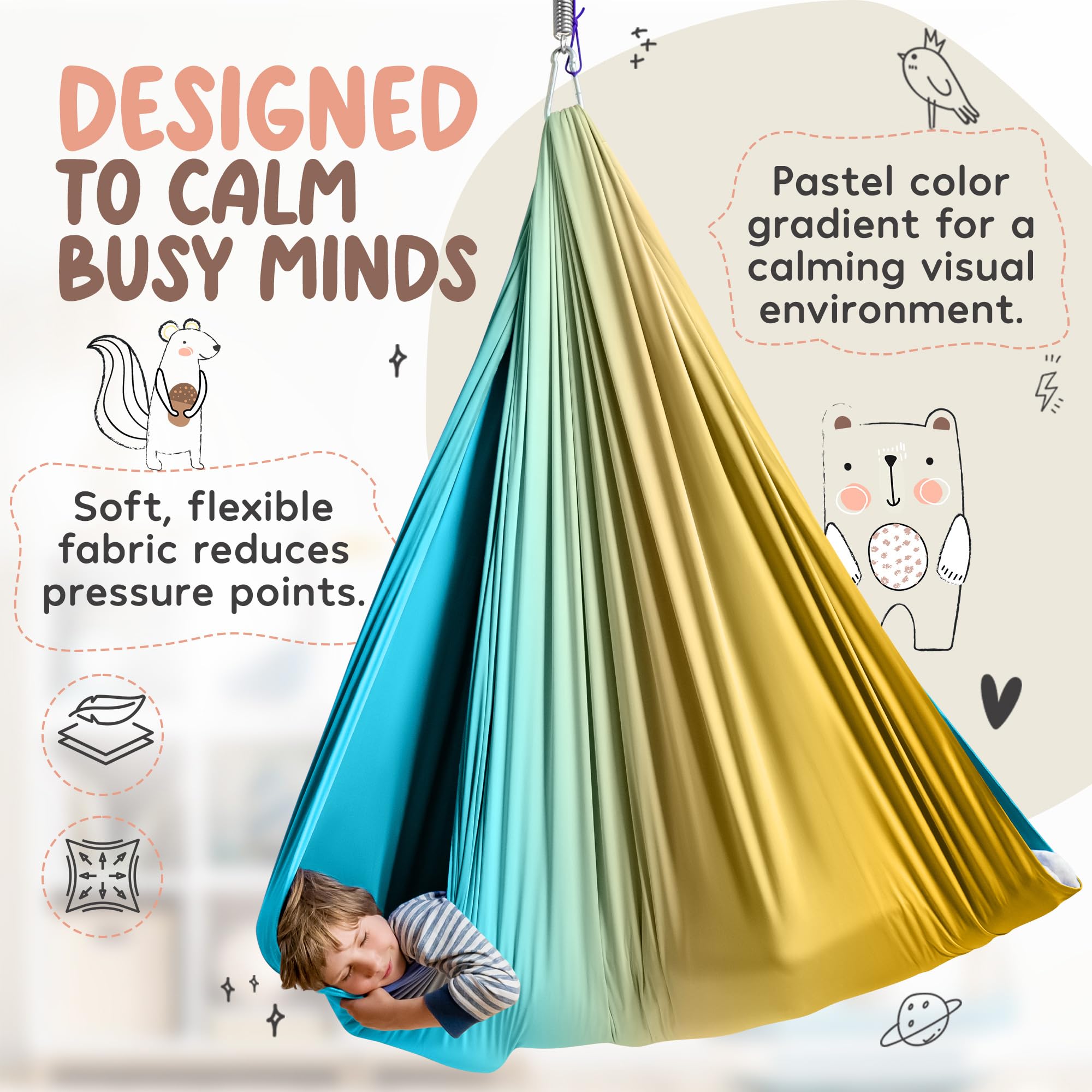 Snapklik.com : Sensory Swing Innovative Multi-Directional Spring ...