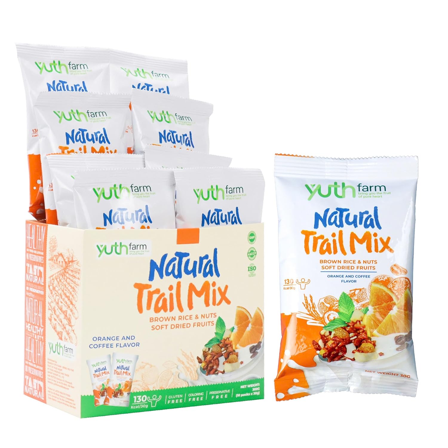 Amazon.com : YUTH FARM – Trail Mix Individual Packs with Orange and ...