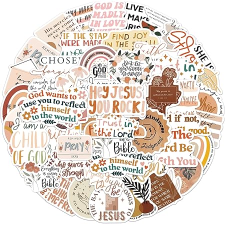 Amazon.com: 200 PCS Bible Verse Stickers,Bible Journaling Supplies ...