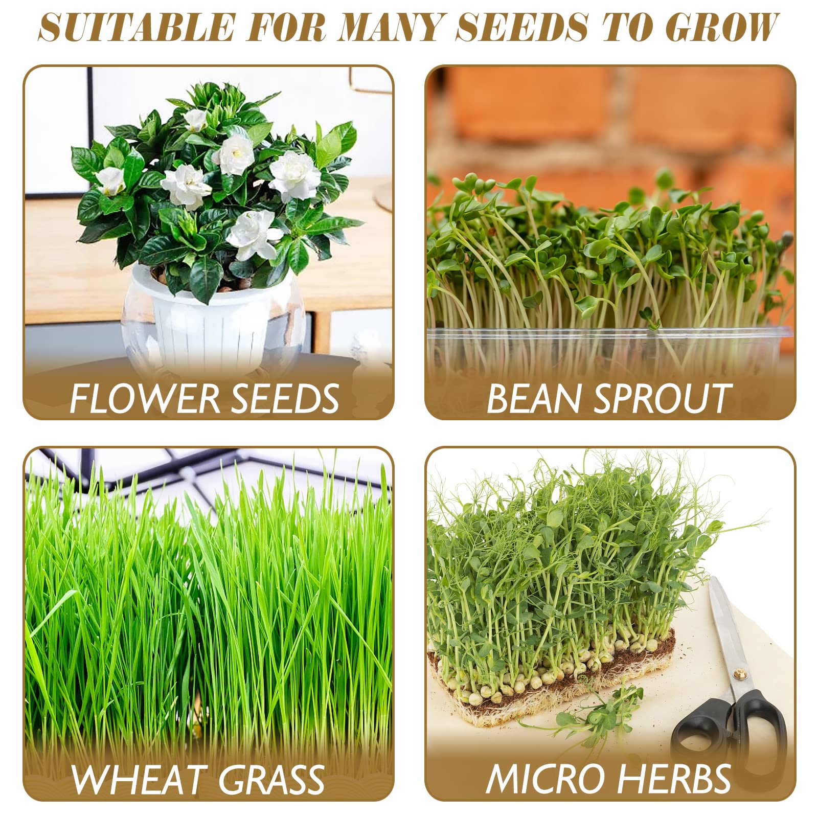 Snapklik.com : 20PCS Jute Plant Hemp Fiber Grow Mat For Microgreens 10 ...