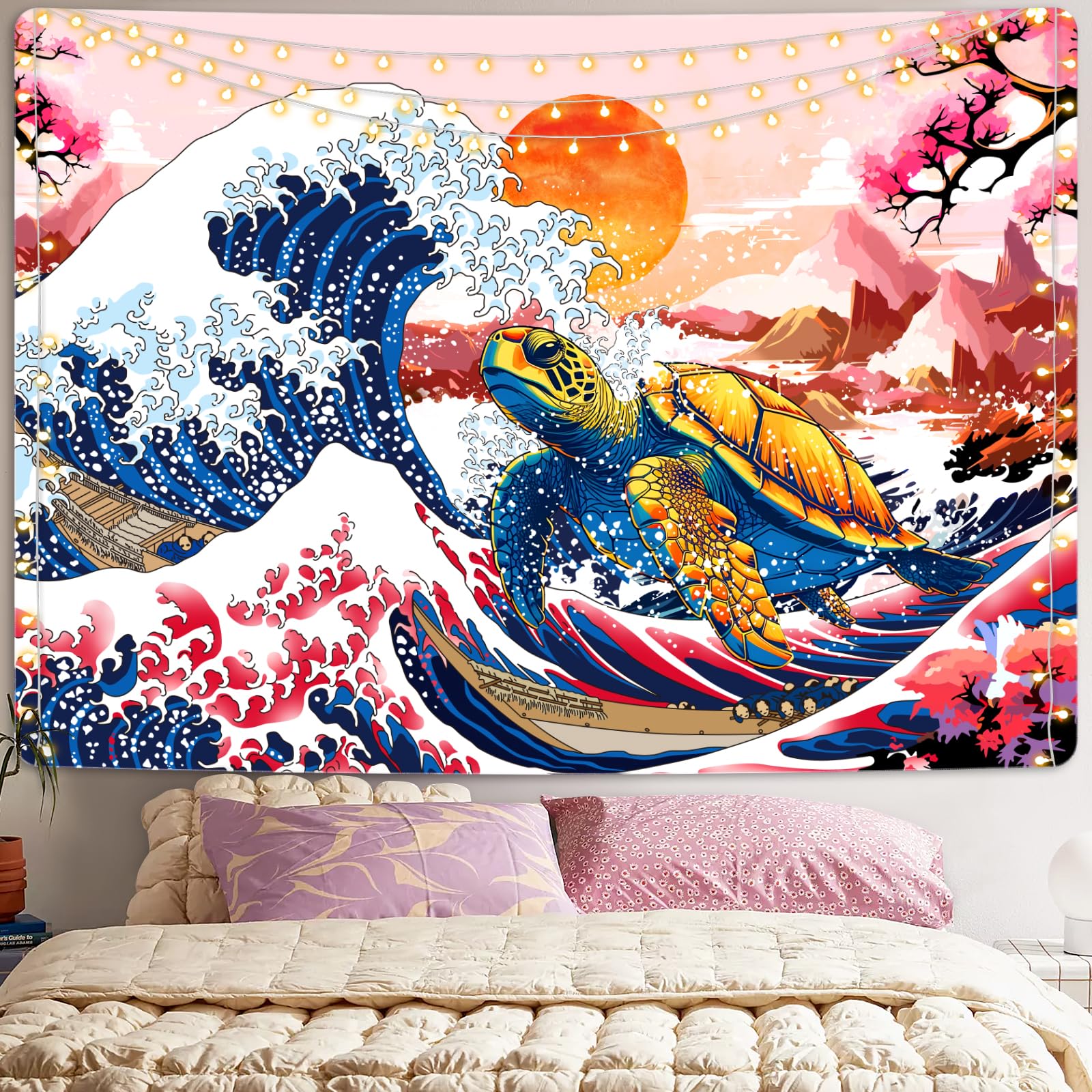 Amazon.com: AtawLege The Great Wave Tapestry Japanese Ocean Wave ...