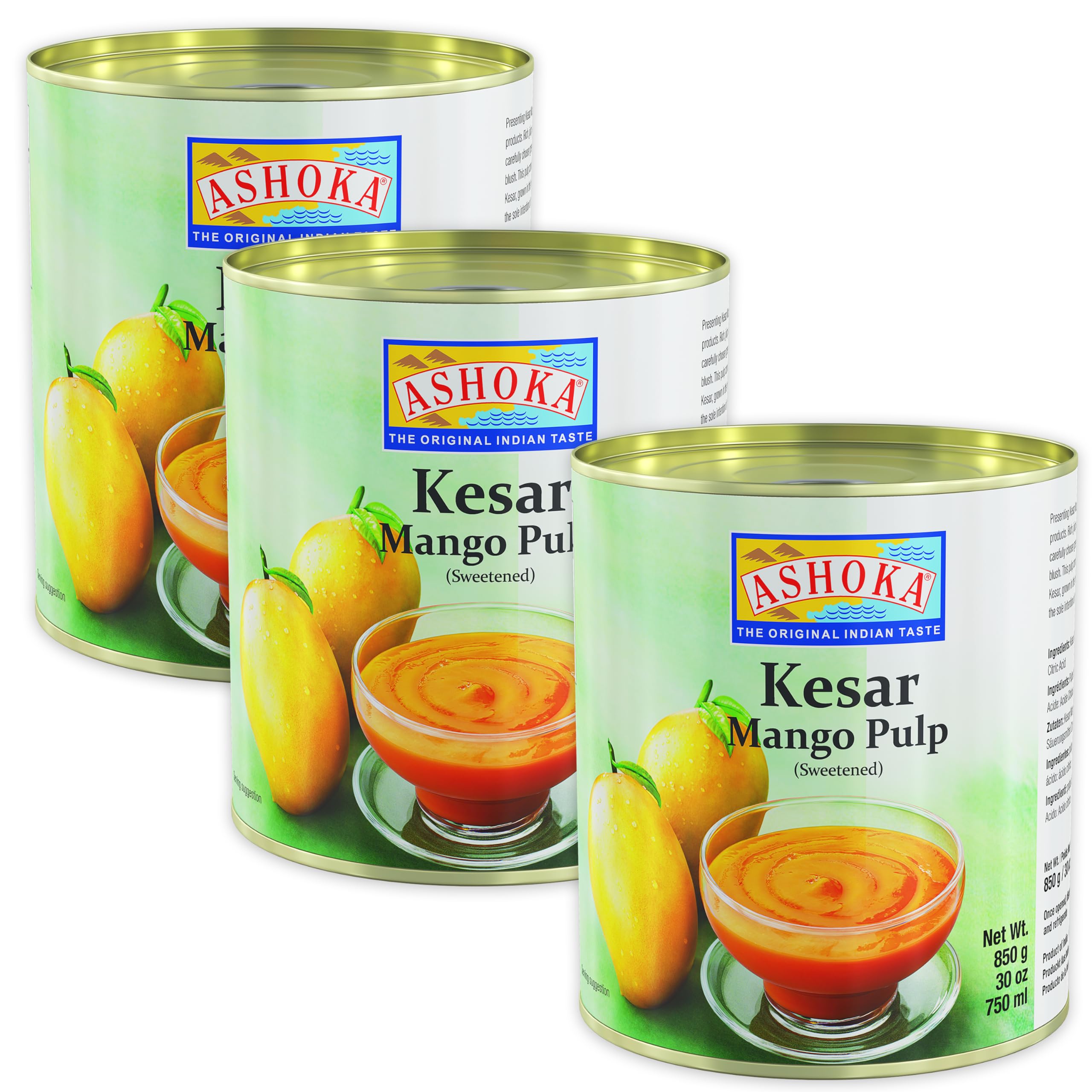 Snapklik.com : Ashoka Premium Mango Puree, Sweetened Kesar Mango Pulp ...
