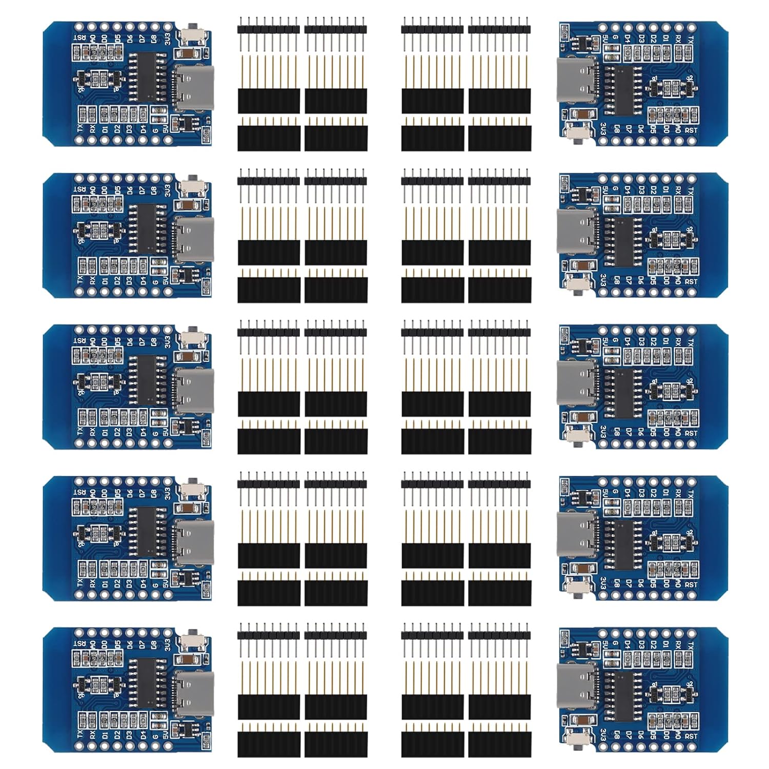 10 Pieces Type C Usb D1 Mini Nodemcu Esp8266 Esp 12f Mini Nodemcu Lua 4m Bytes Wifi Module