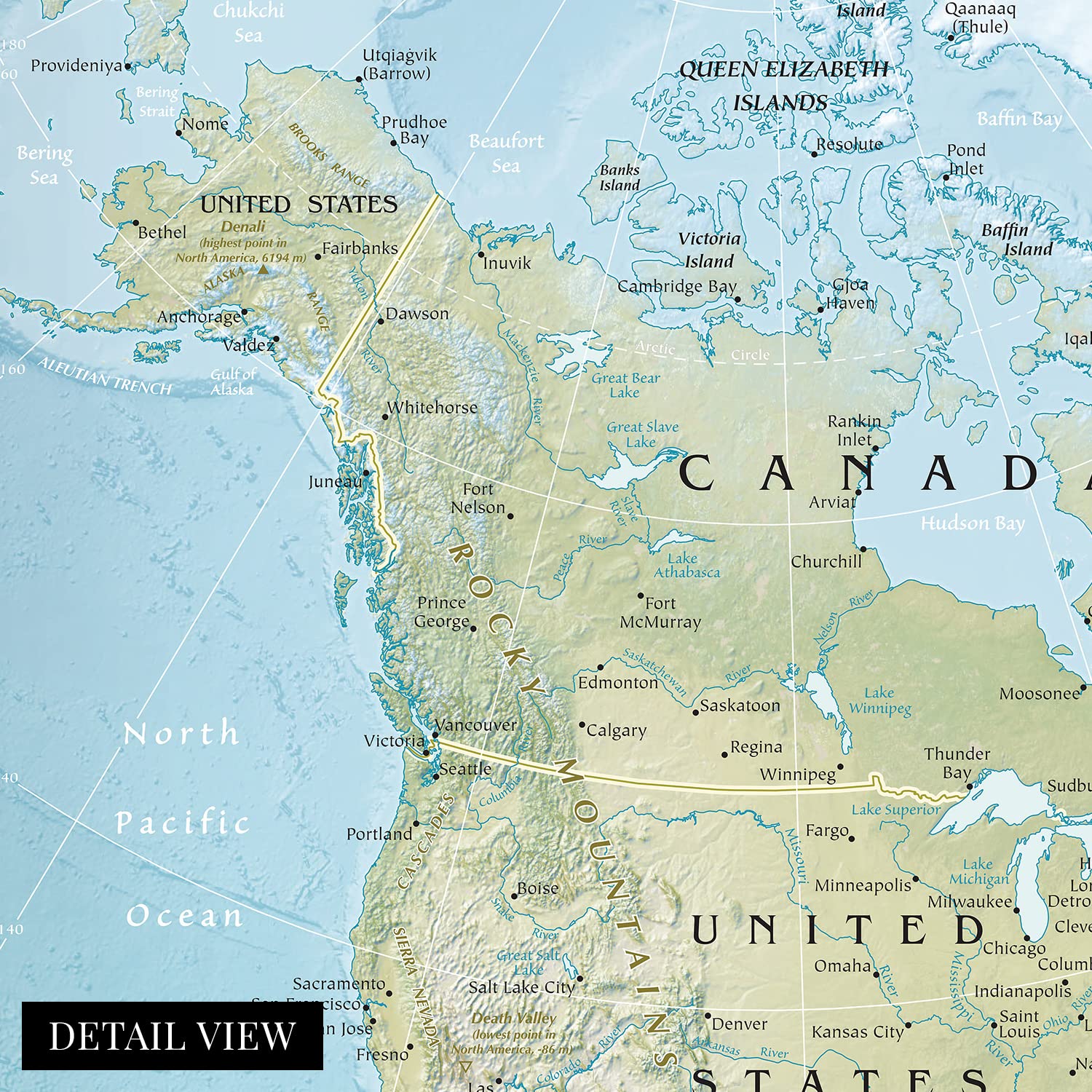 Snapklik.com : 2021 North America Map - 18x24 Inch Map Of North America ...