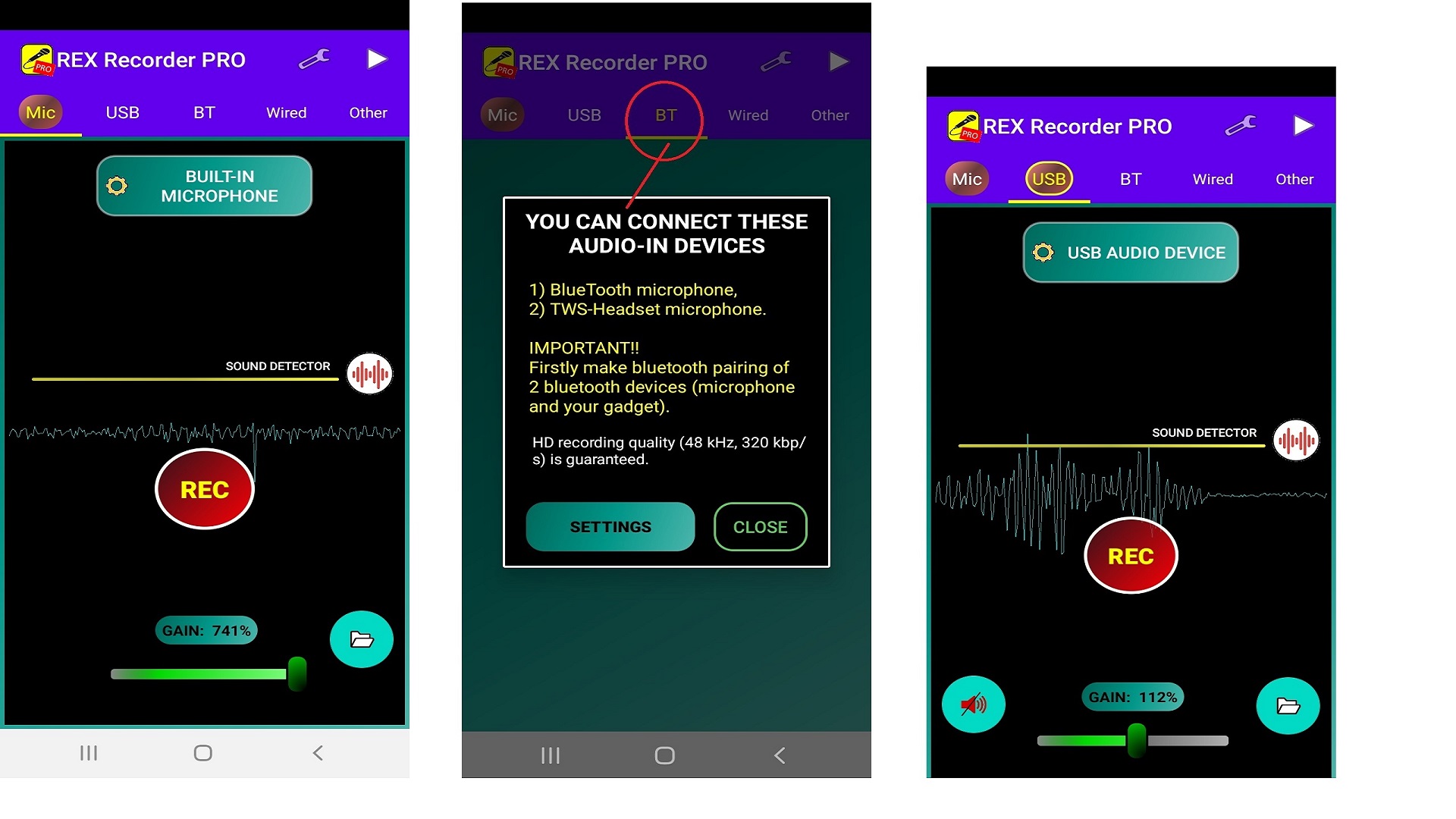 External microphone PRO - App on Amazon Appstore