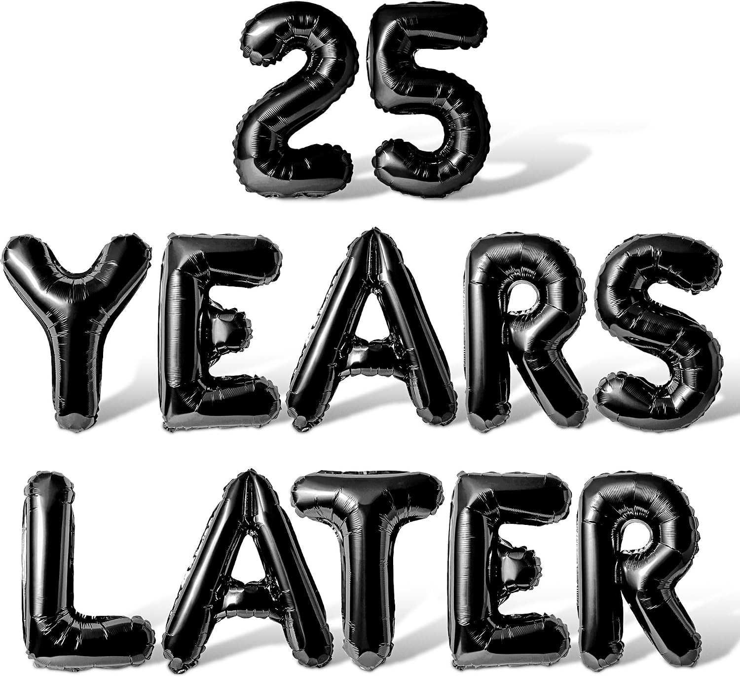 Amazon.com: Letter Balloons - 25 YEARS LATER 16" Inch Alphabet Letters ...