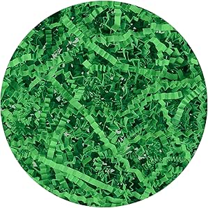Amazon.com: Hampton Distribution Green Crinkle Paper Filler, 2lb ...