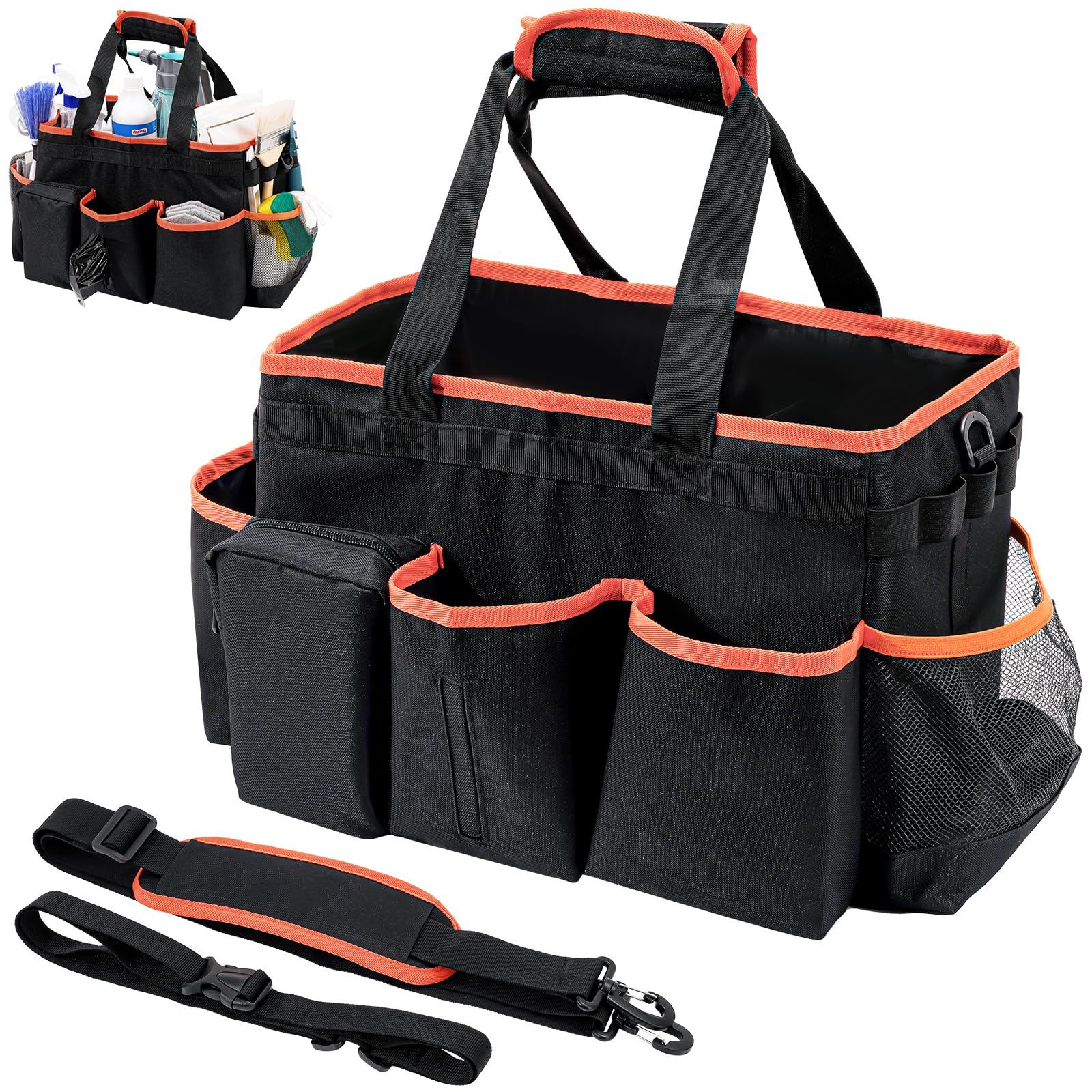 Amazon.com: ProCase Cleaning Caddy Bag for Housekeepers, Foldable ...