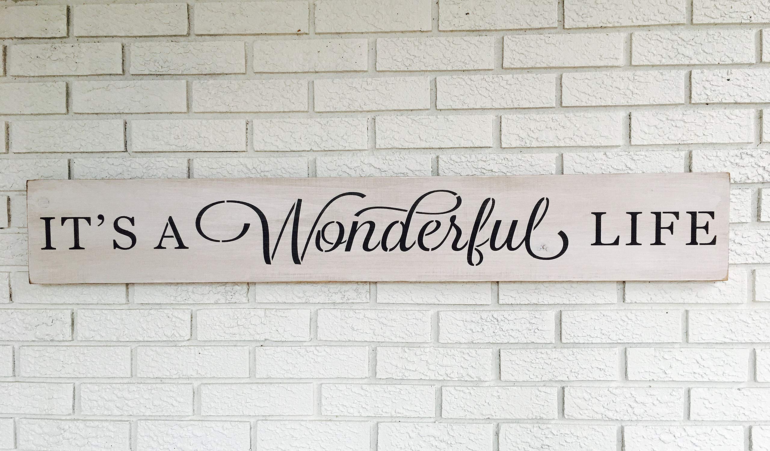 Amazon.com : UFunhome Its A Wonderful Life Rustic Wood Sign Its A ...
