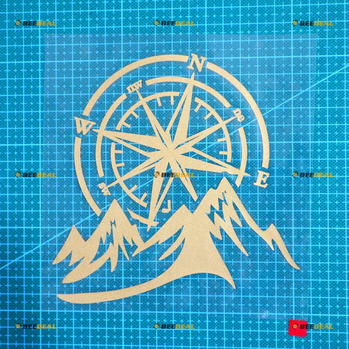 Amazon.com - Compass Mountain 4X4 Off Road 4WD Decal Sticker Car Truck ...