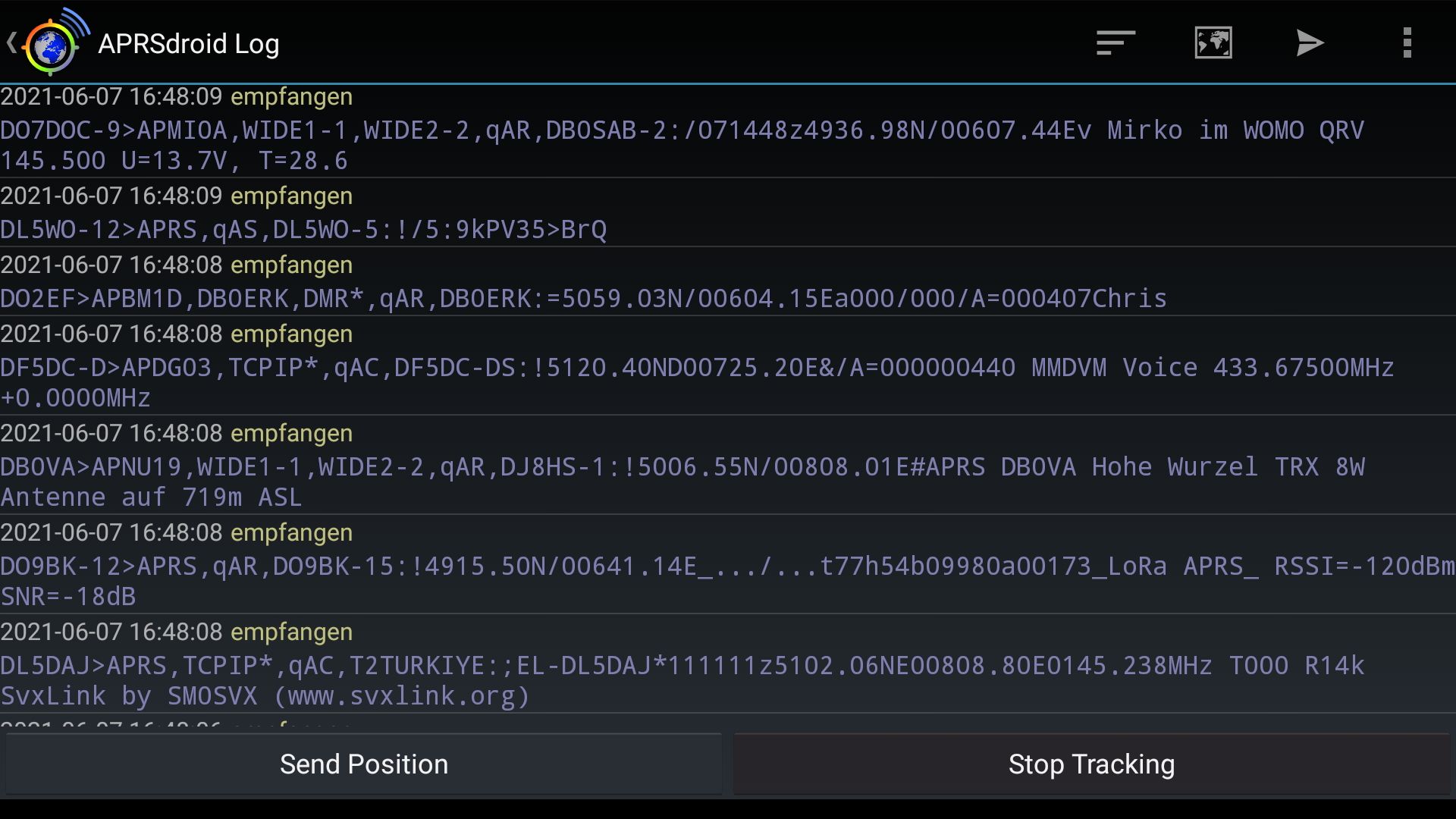 APRSdroid - APRS Client - App on Amazon Appstore