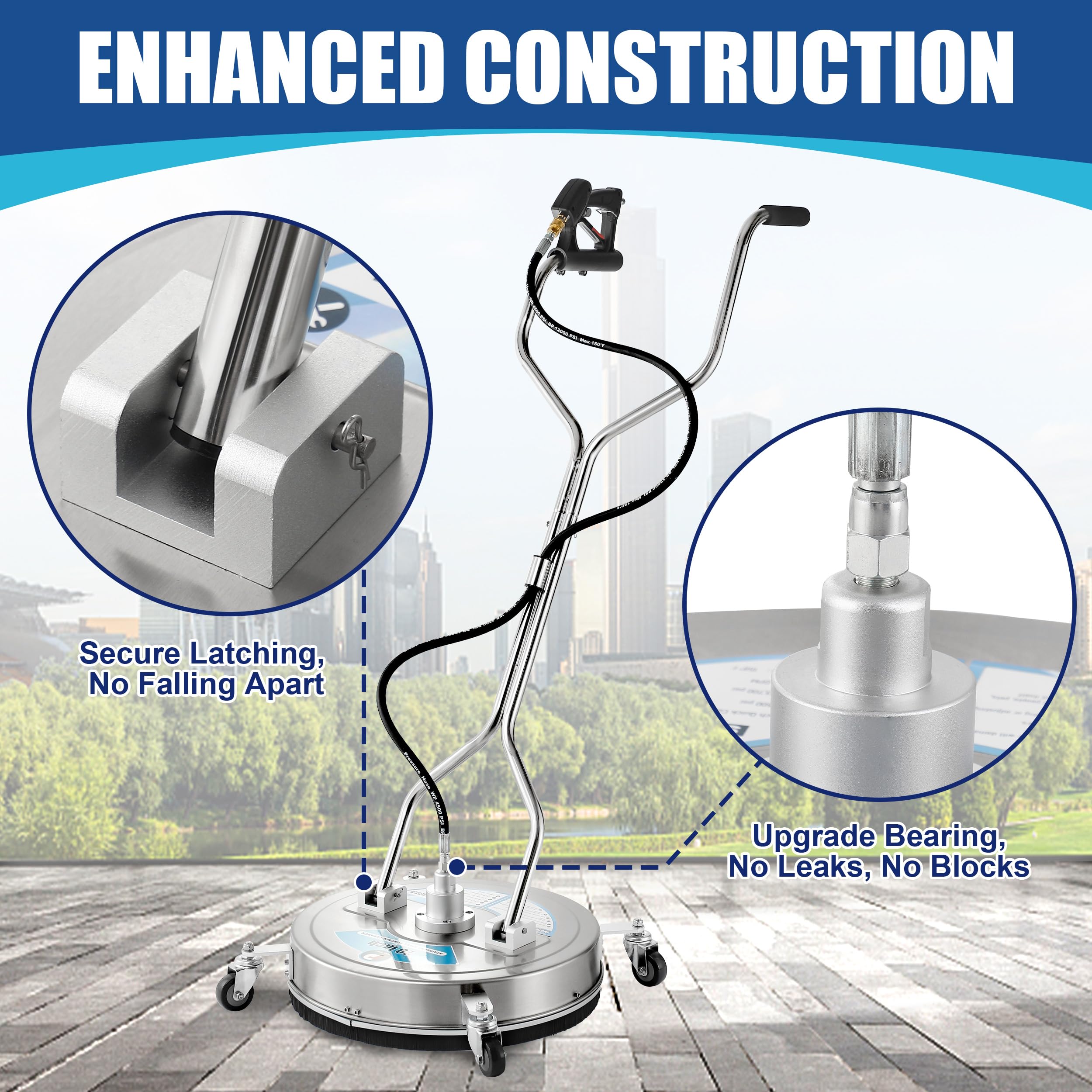 Snapklik.com : Tool Daily 20 Surface Cleaner For Pressure Washer Attachment