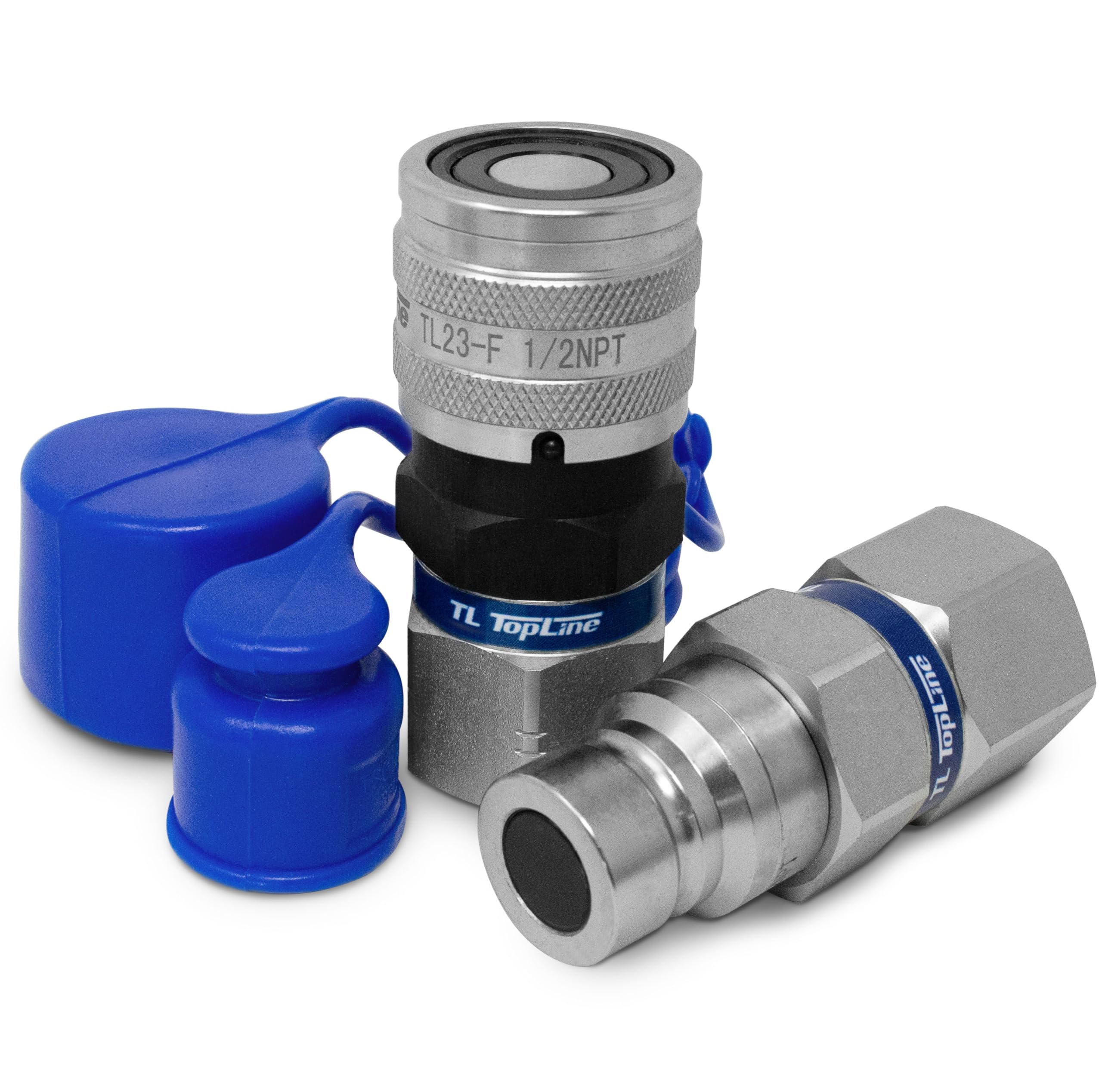 Buy 1/2" NPT Skid Steer Bobcat (TL23) Flat Face ISO 16028 Hydraulic ...