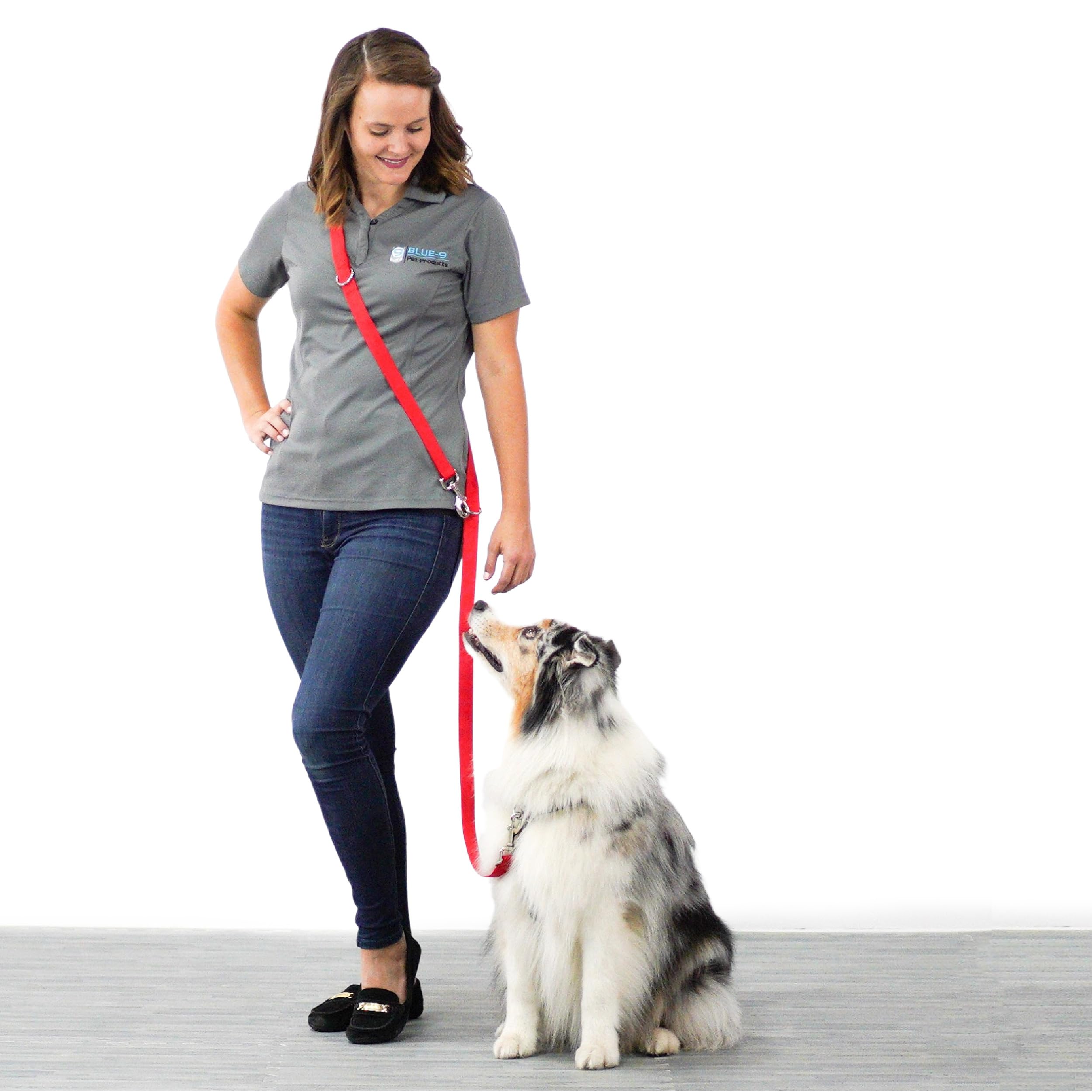 Snapklik.com : Multi-Function Hands Free Dog Leash, Double Attachment 6 Foot Adjustable Lead For ...