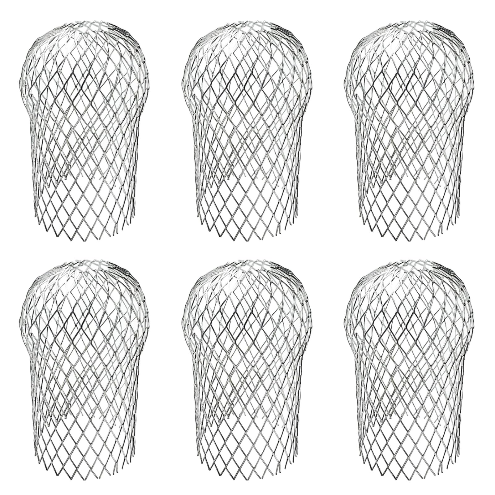 Sankoly 6 Pack Downspouts Gutter Guard Aluminum Filter Strainer ...