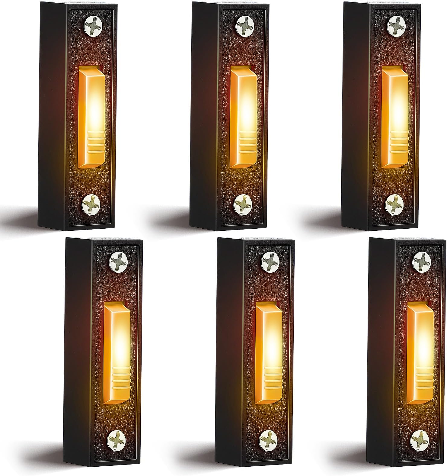 Kanayu Lighted Doorbell Button bulk, LED Garage Door Button Wall Mount ...