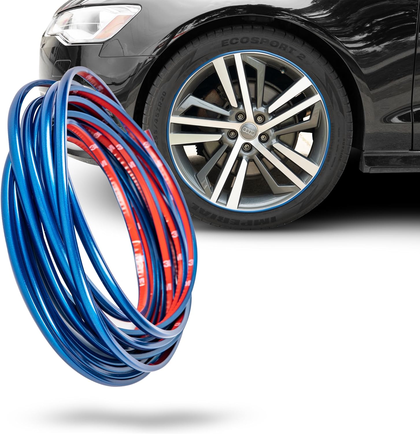 Amazon.com: TRUE LINE Automotive Wheel Rim Protector (Blue) - Premium ...