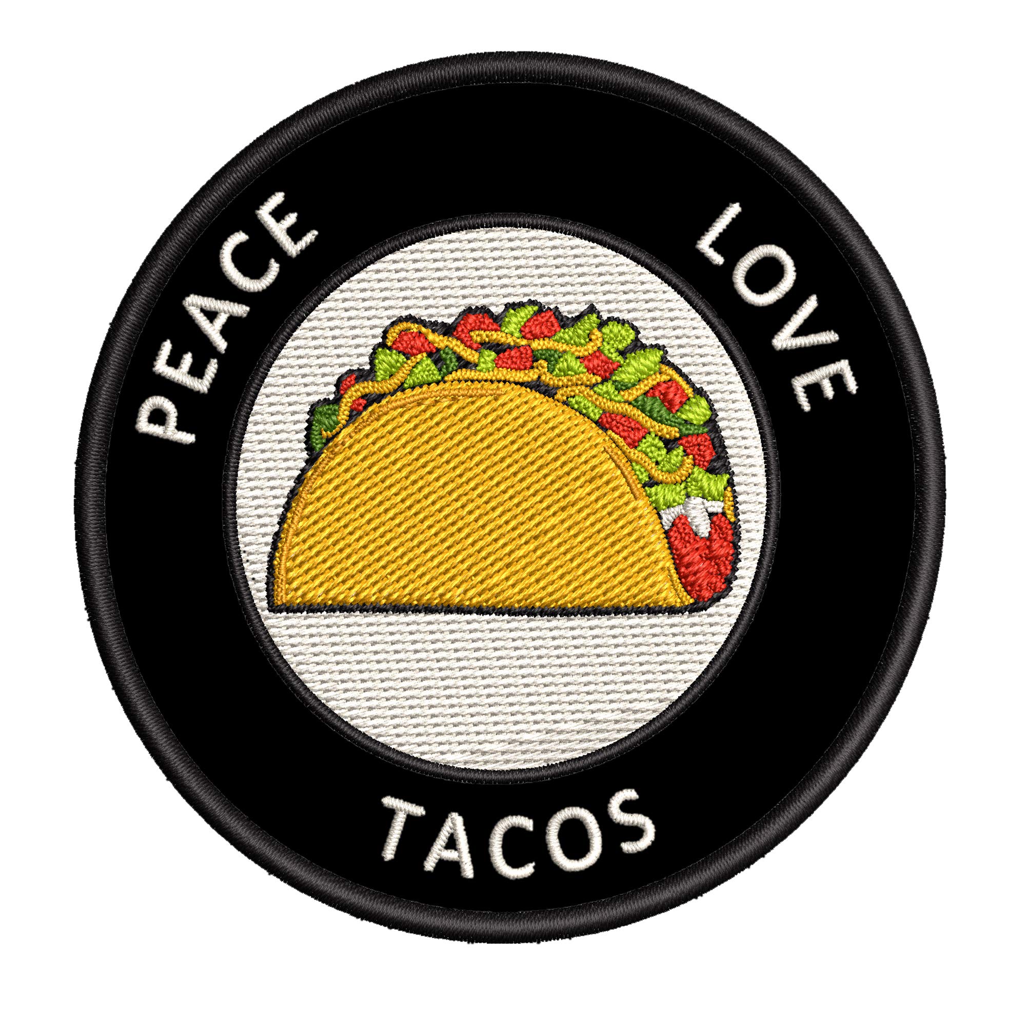 Amazon.com: Peace Love Tacos Supreme Taco Embroidered Premium Patch DIY ...