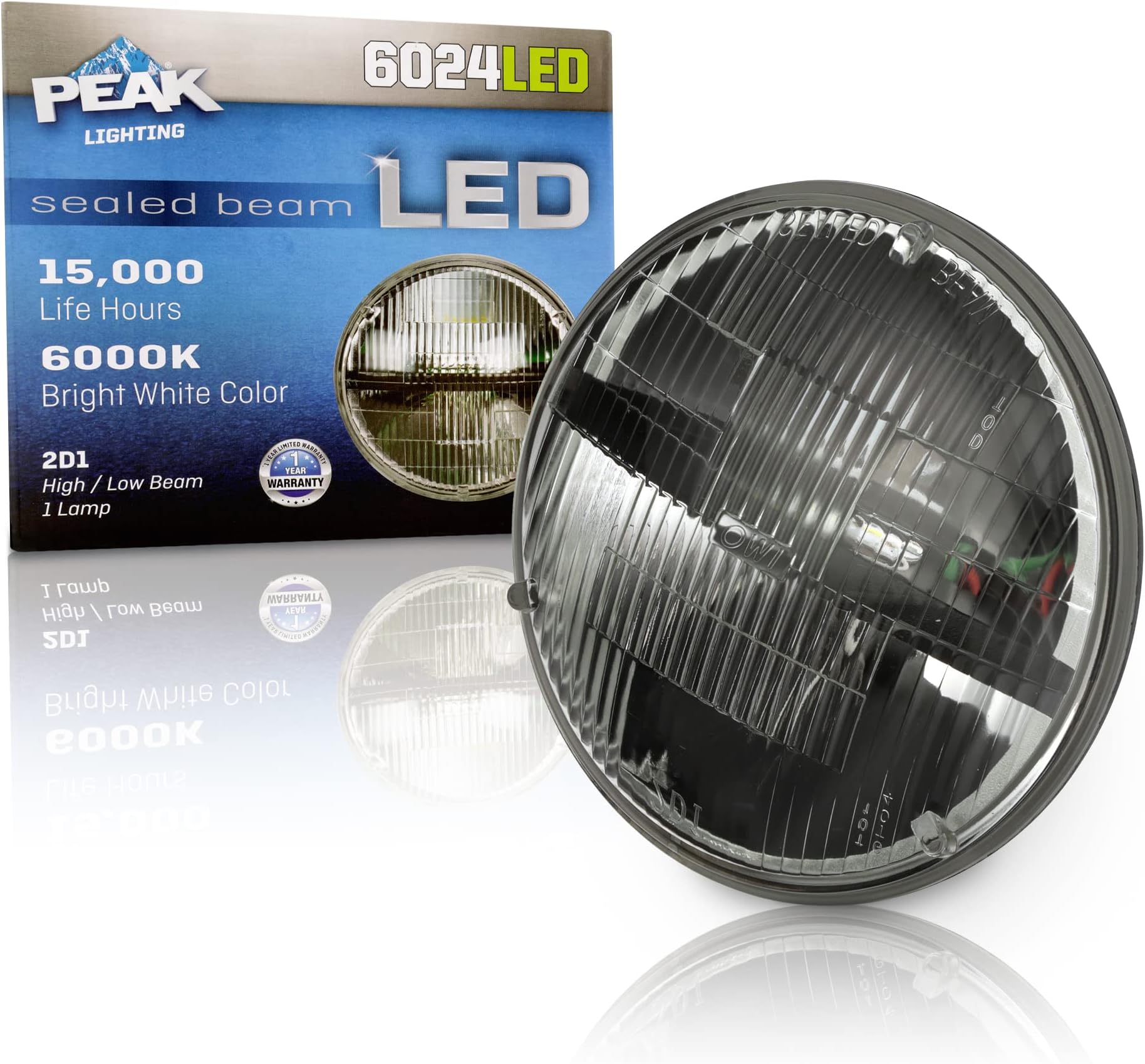 PEAK H6024 Sealed Beam 6000K LED Headlight, Headlight Bulbs - Amazon Canada