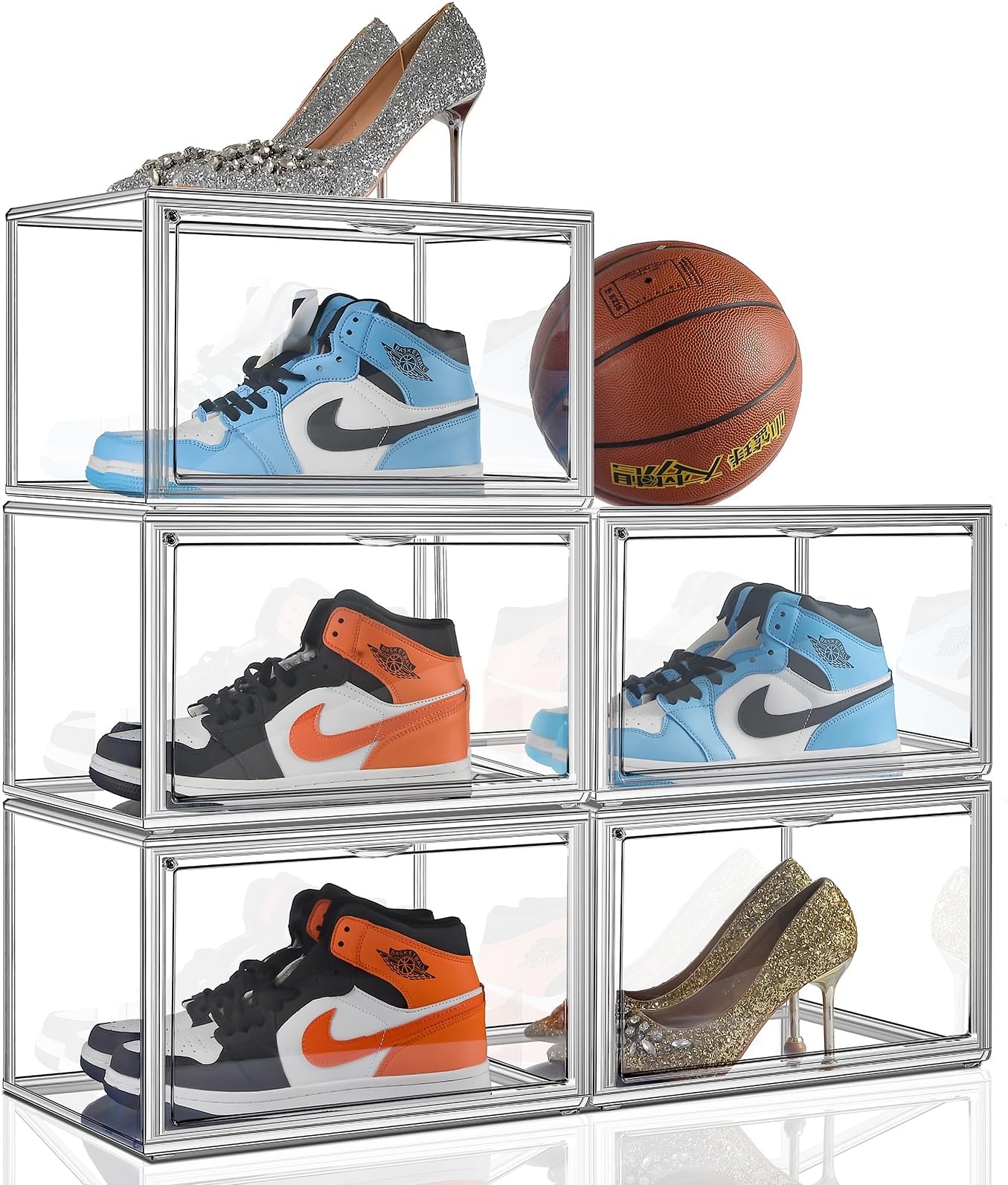 Amazon.com - SMFANLIN Large Bread Box for Countertop, Stackable Clear ...