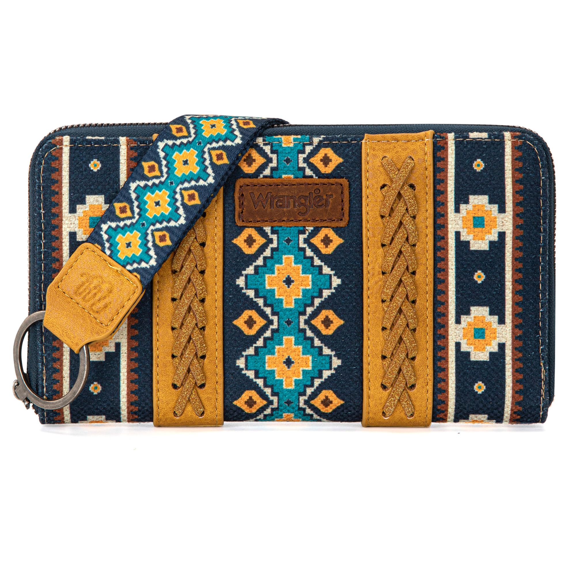 Wrangler Wallet Purse for Women Western Aztec Clutch Wristlet Wallet ...