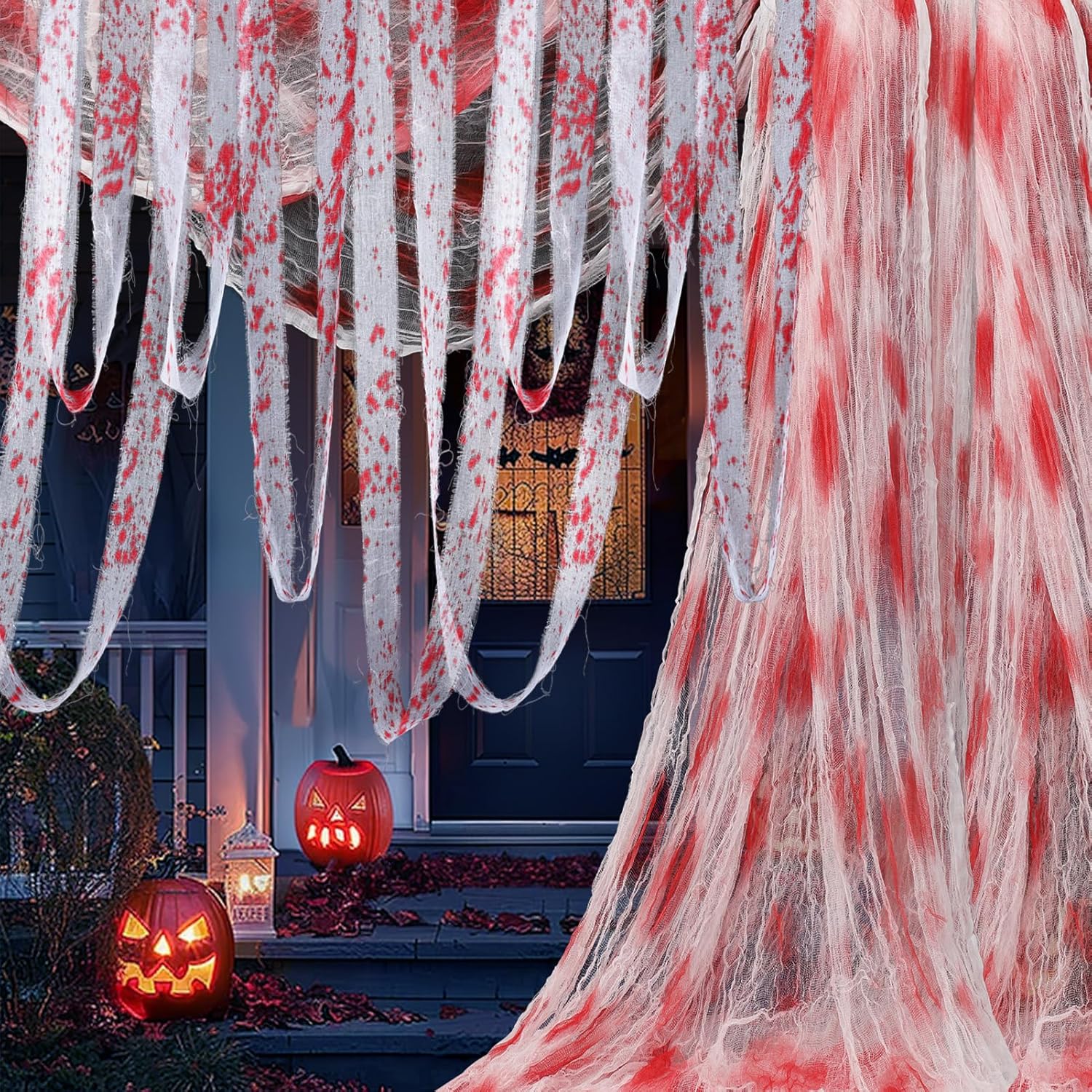 Amazon.com: Halloween Bloody Creepy Cloth With Strip Set - 394" x 79 ...