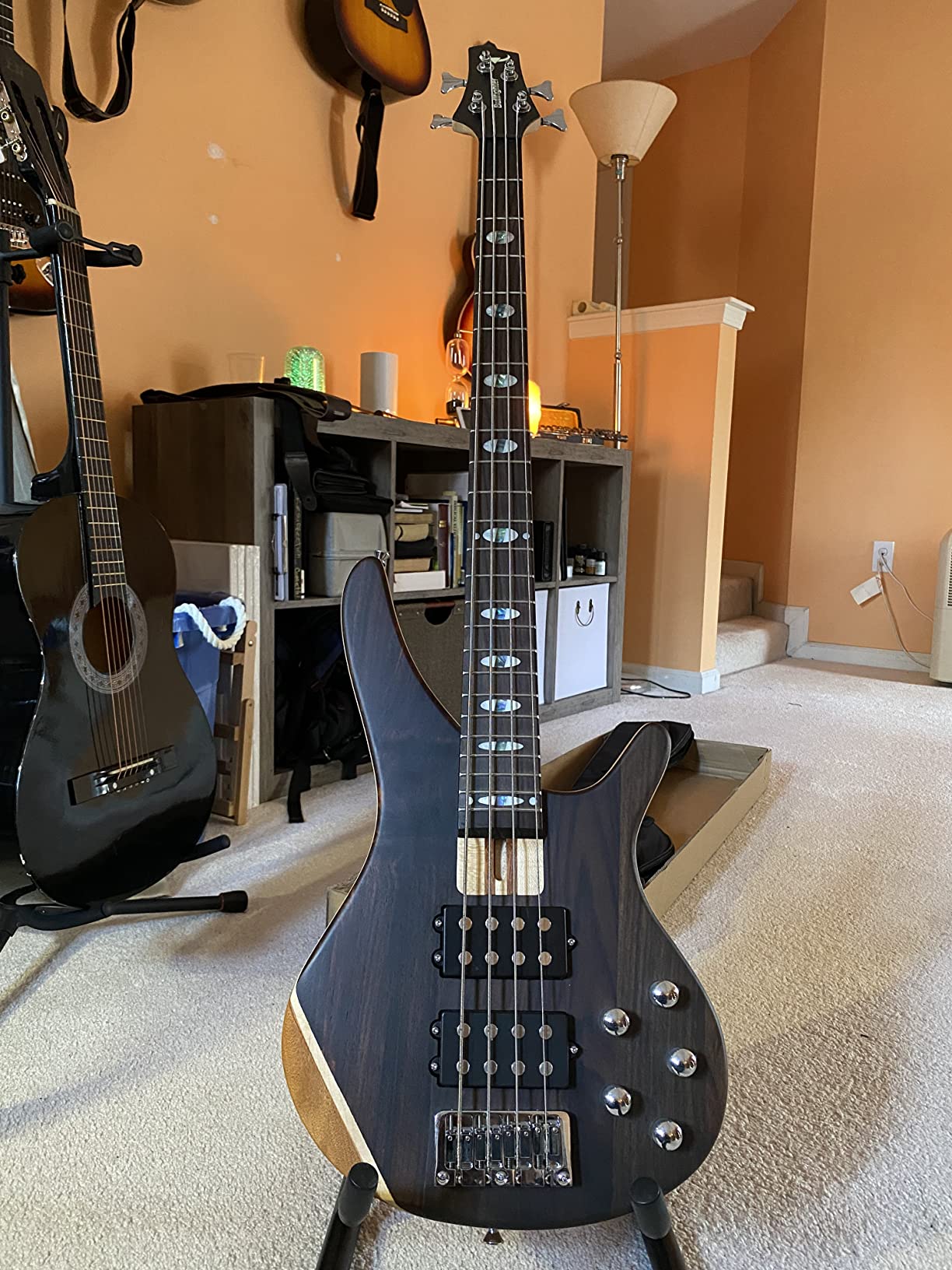 $42/mo - Finance Bullfighter Electric Bass Guitar 5 Strings Full Size P ...