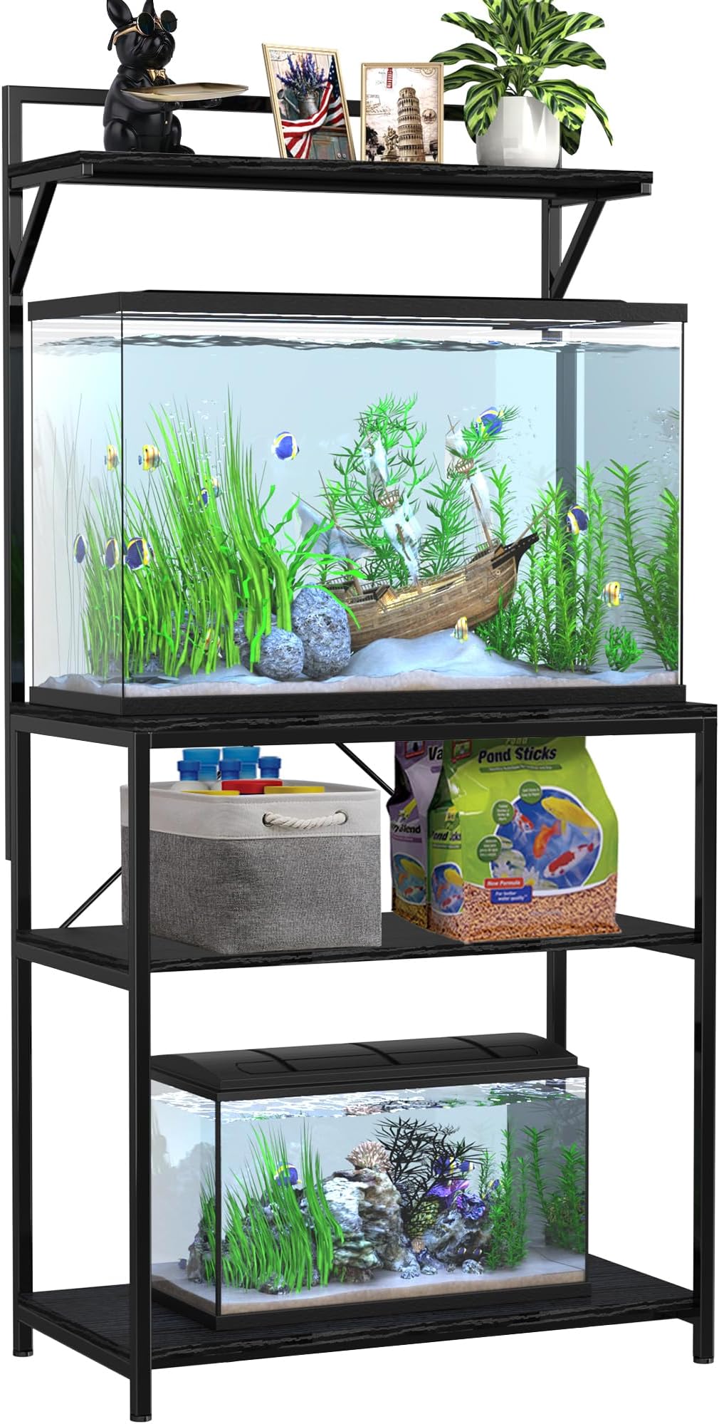 Amazon.com: Bestier 40-50 Gallon Fish Tank Stand with Power Outlets ...